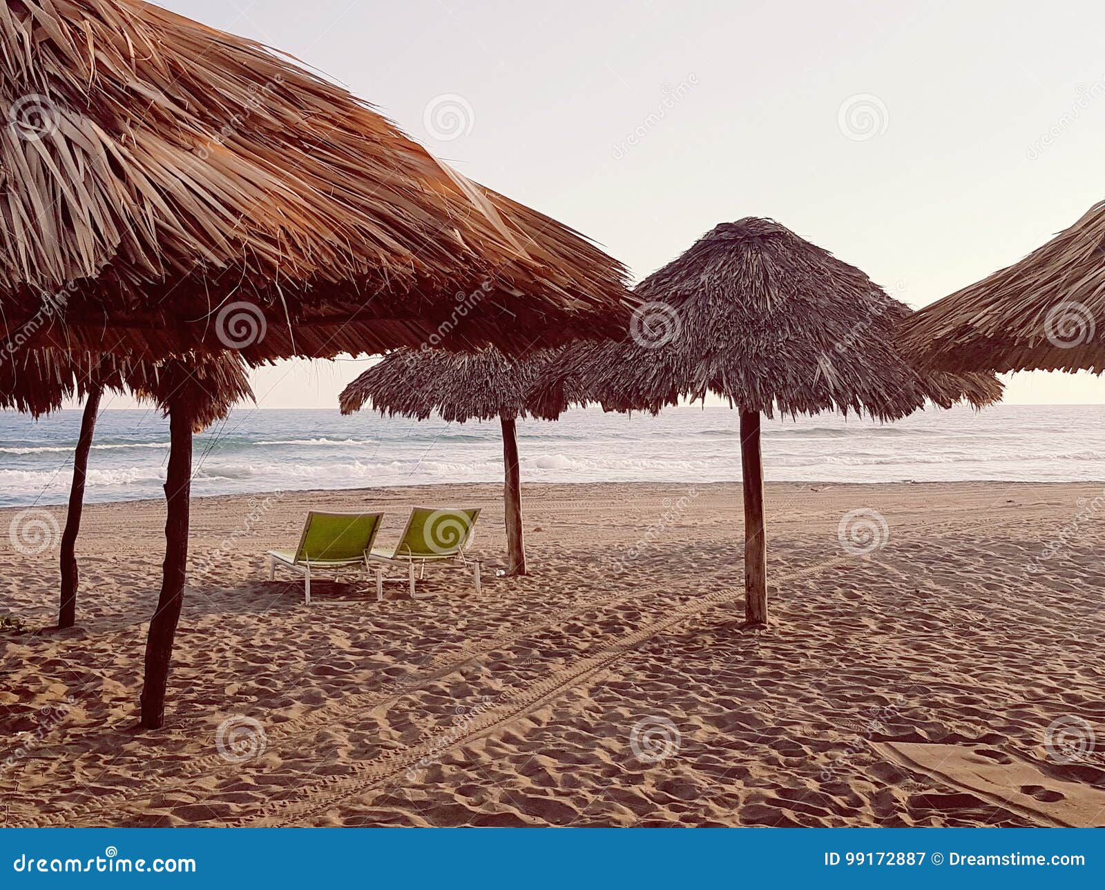 Afternoon at the beach stock image. Image of mexico, populated - 99172887