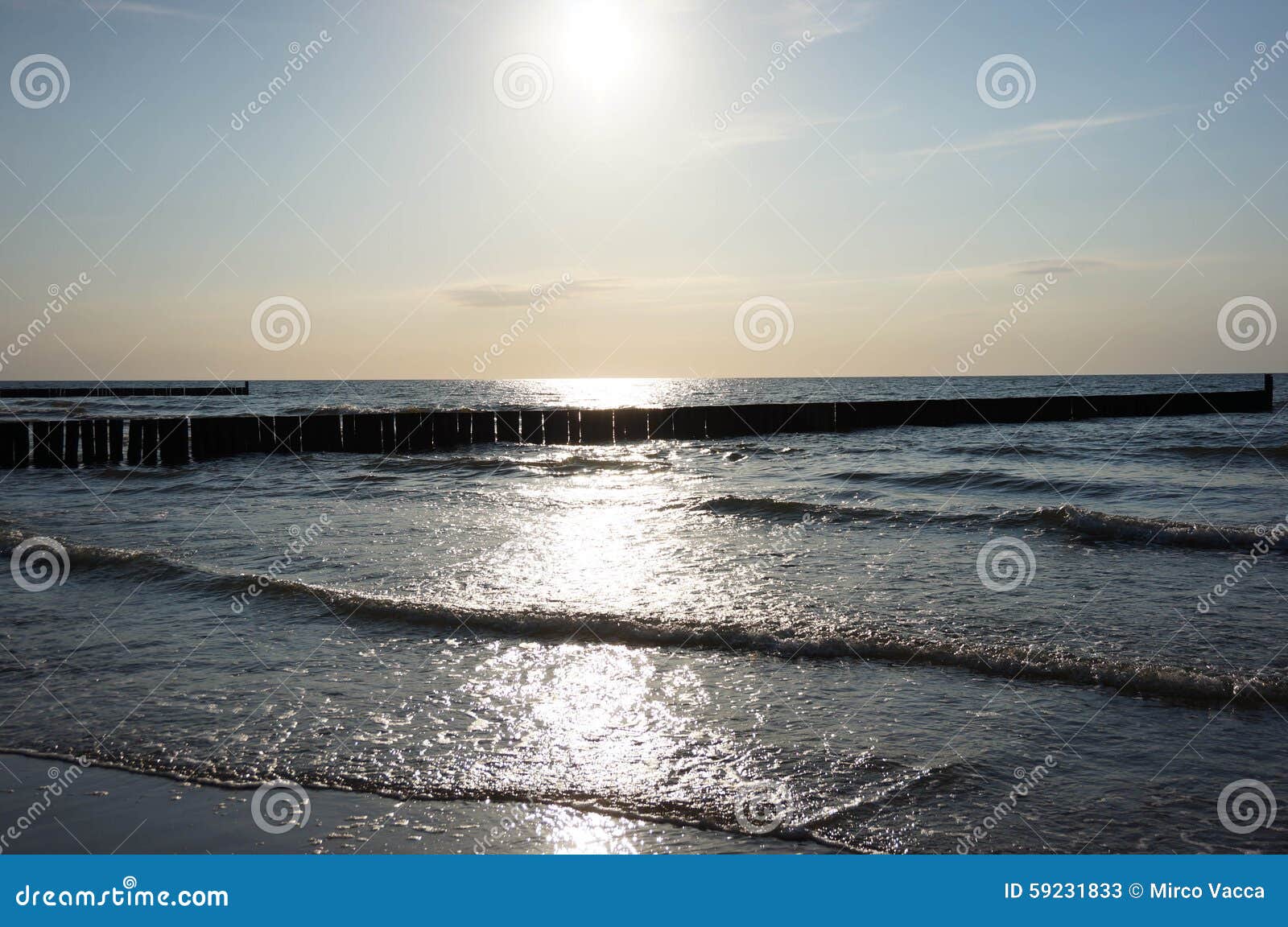 Afternoon beach stock image. Image of wooden, waves, coast - 59231833