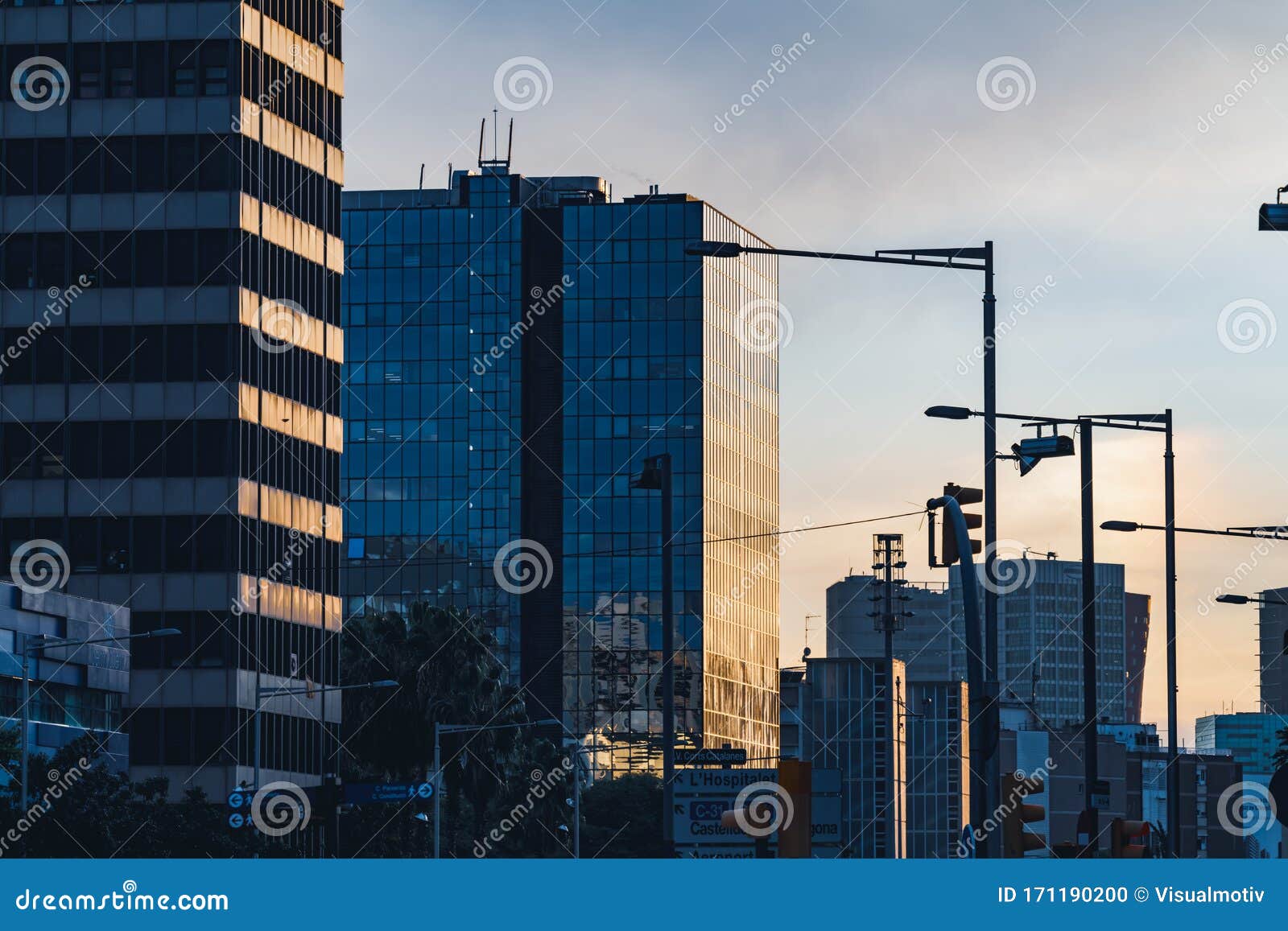 Afternoon lights reflected stock photo. Image of light - 171190200