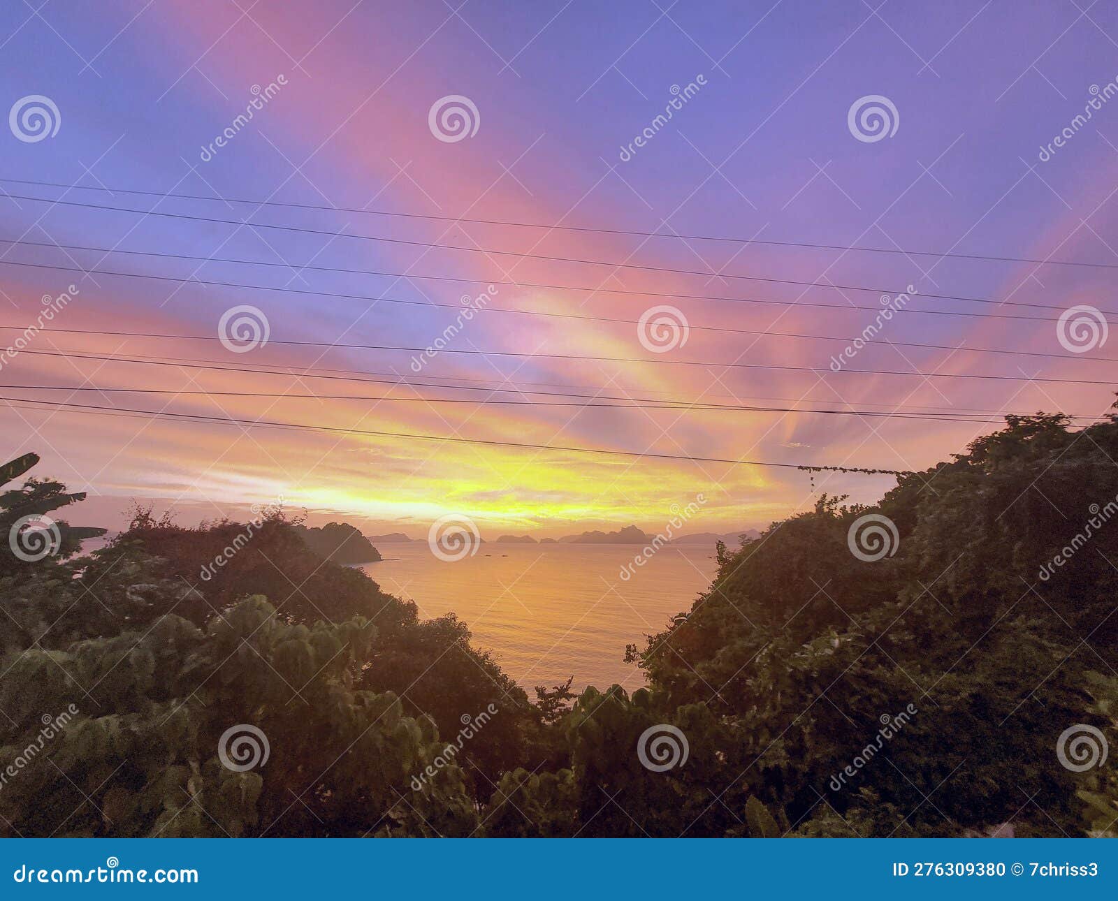 Afternoon Mood at a Tropical Beach on Palawan Island Stock Photo ...