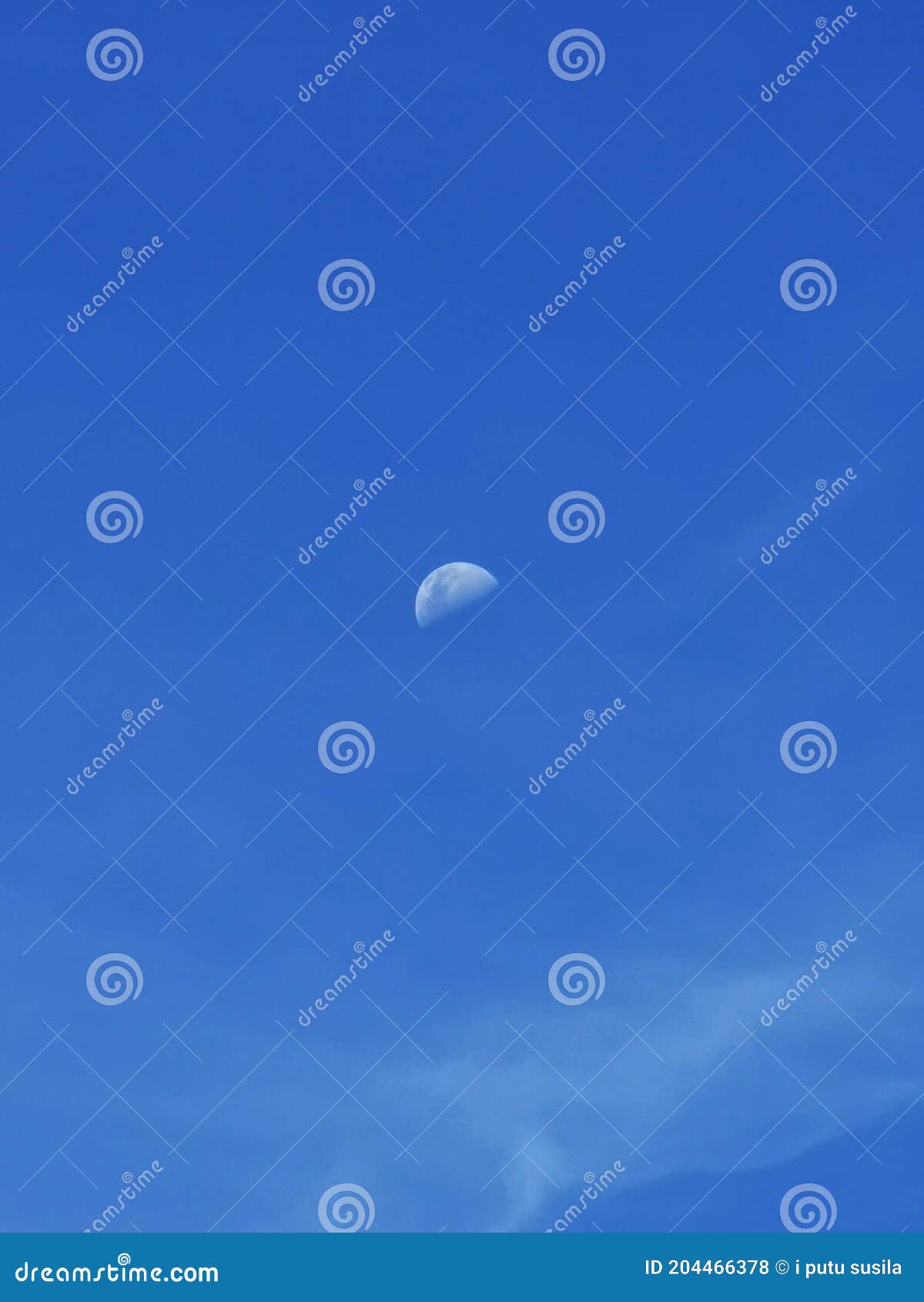 The afternoon moon stock photo. Image of aftrnoon, travel - 204466378