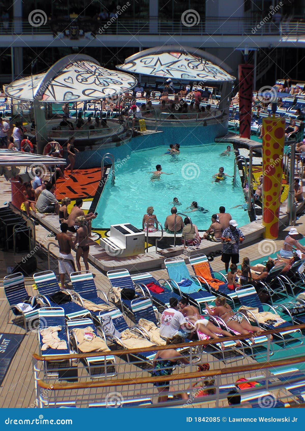 Afternoon at the Pool stock image. Image of deck, ocean - 1842085