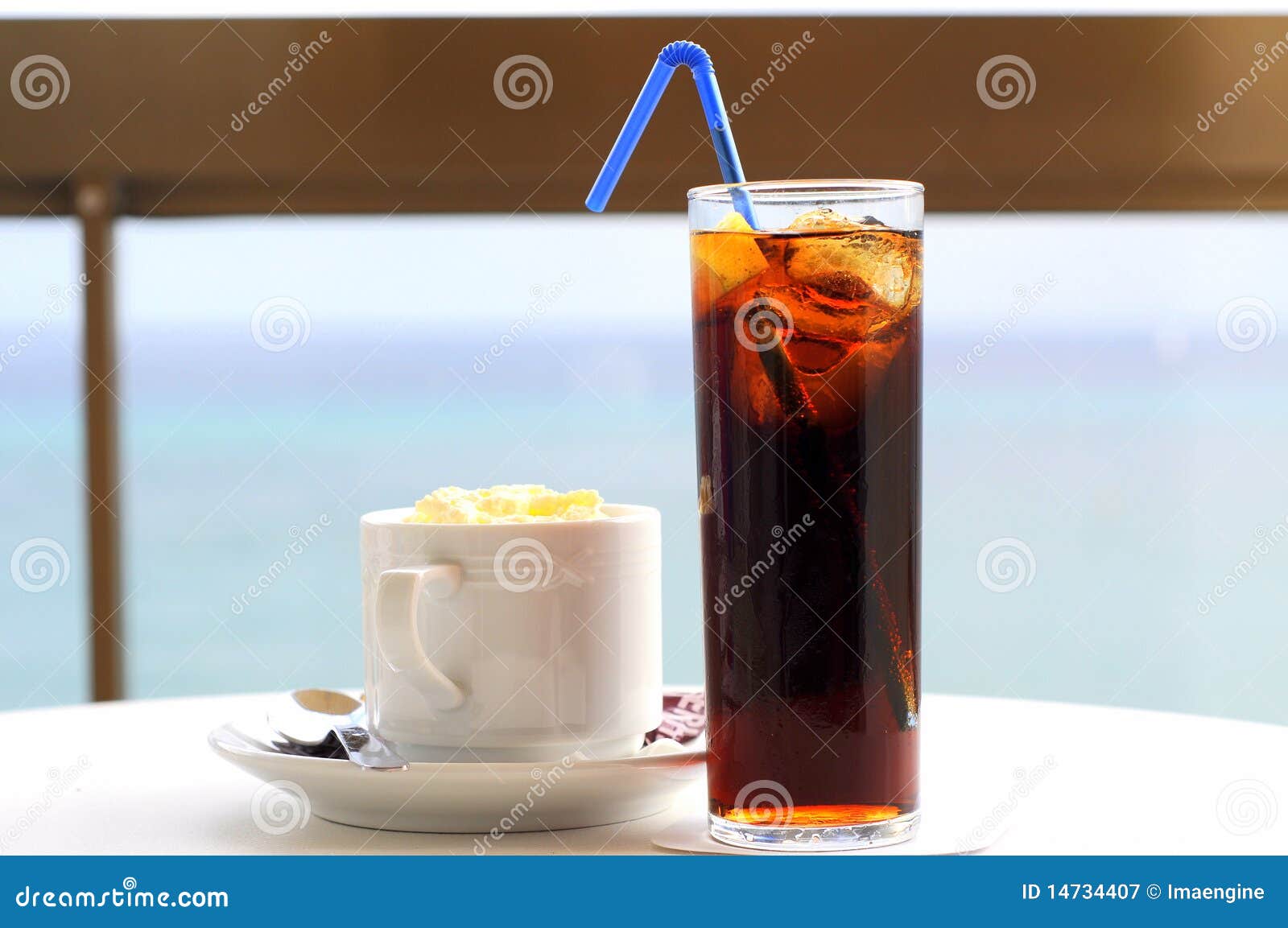 Afternoon Refreshments (coke & Coffee) Stock Image - Image of coke ...