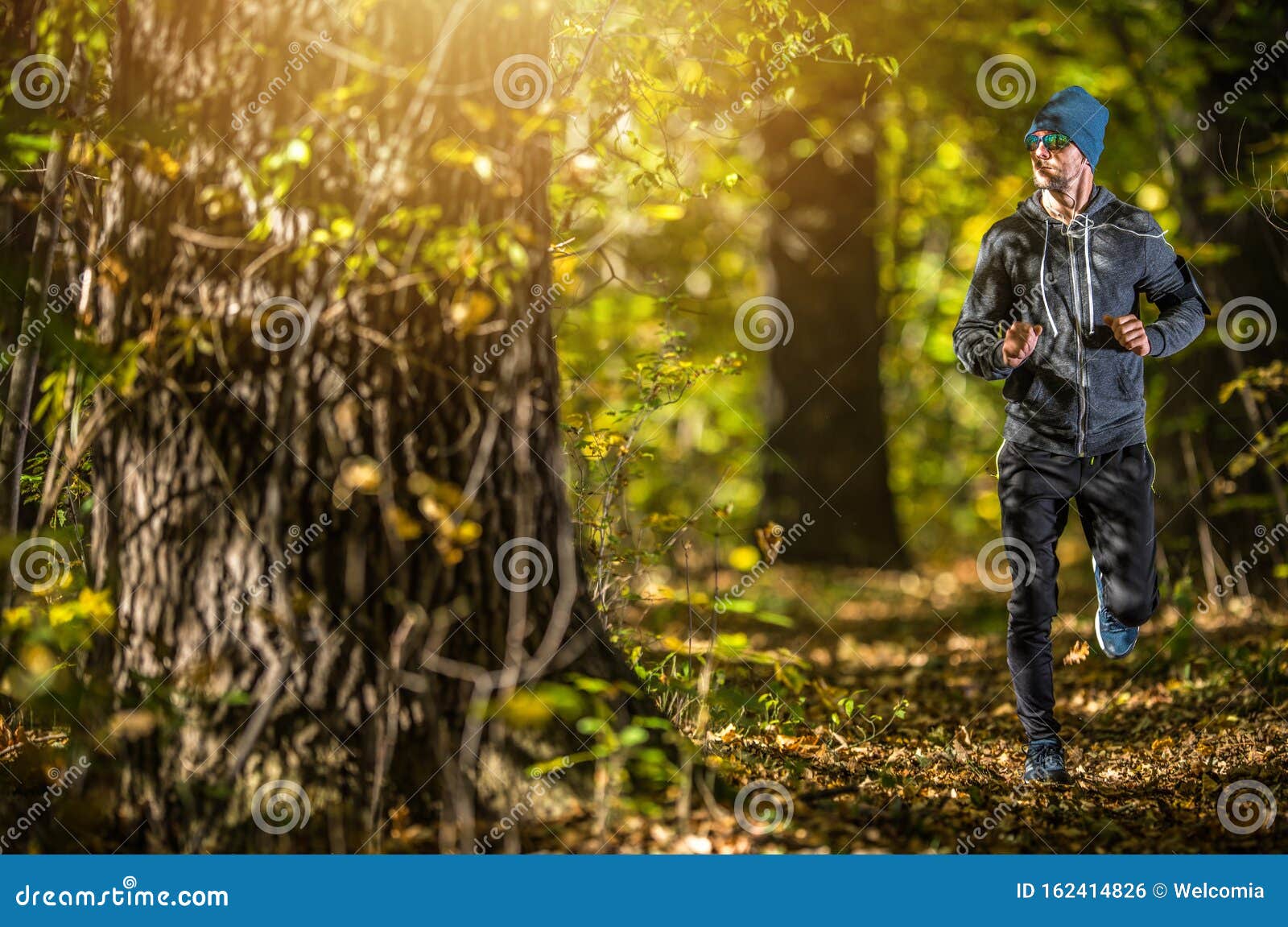 Afternoon Running Activity stock photo. Image of park - 162414826