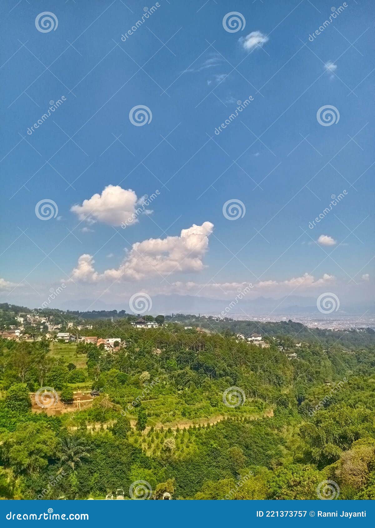 Afternoon Scenery from the Top Stock Image - Image of landscape ...
