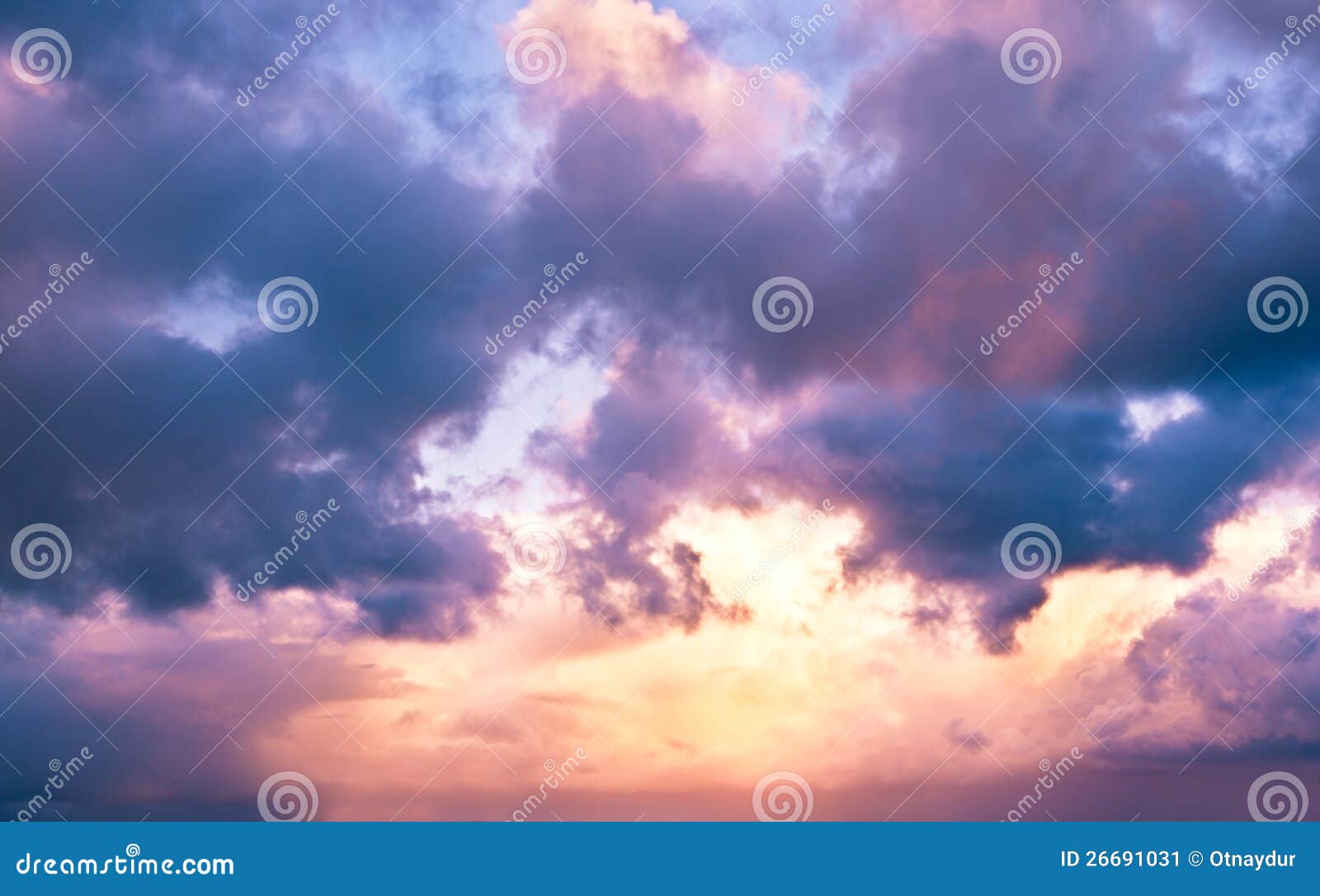 Afternoon sky stock image. Image of cloudy, blue, colorful - 26691031