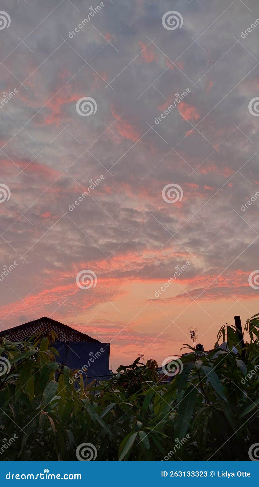 Afternoon Sky with Pasel Color Painting Like Stock Image - Image of ...