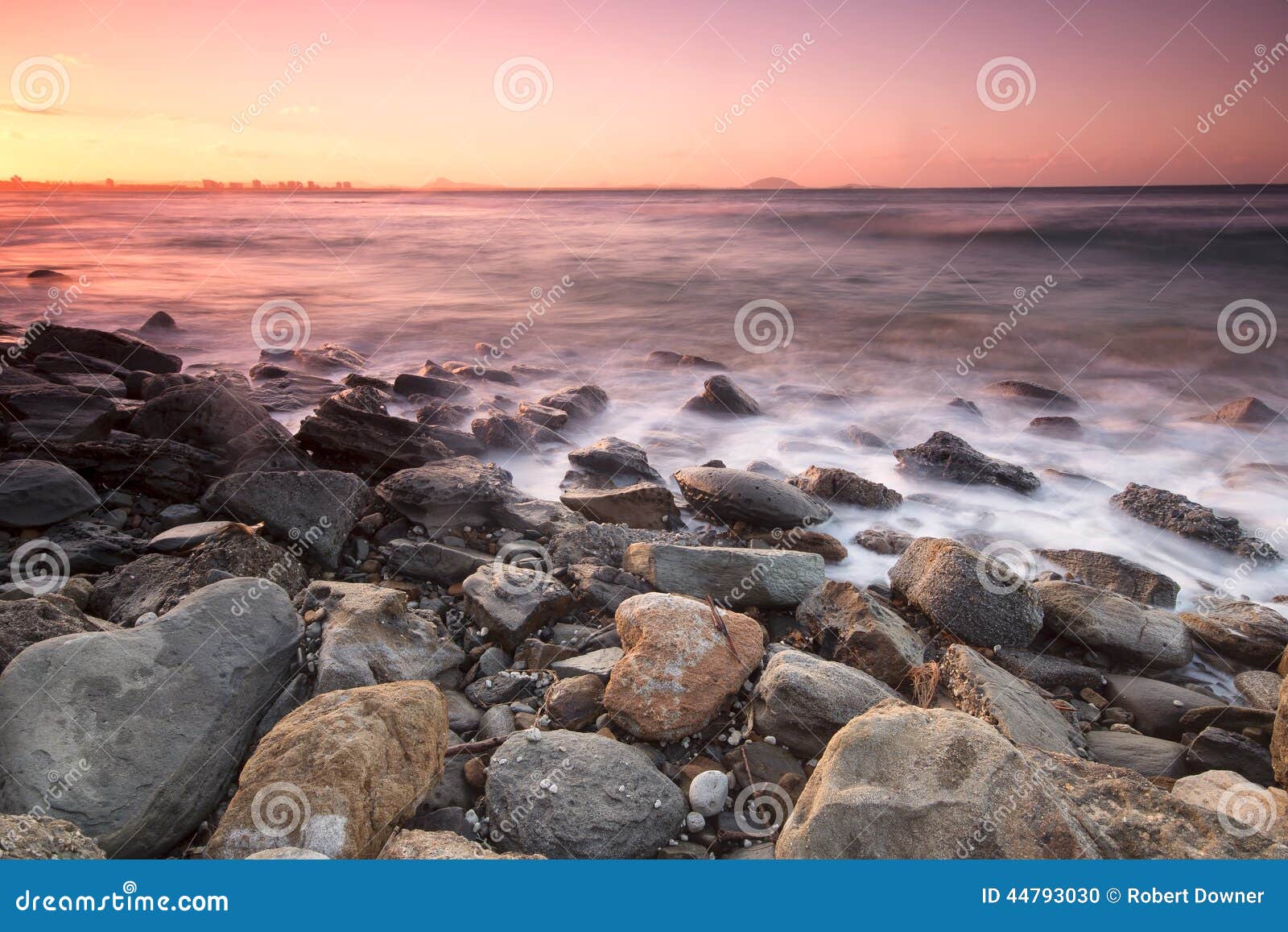 Afternoon Sunset at the Beach. Stock Photo - Image of ocean, peace ...