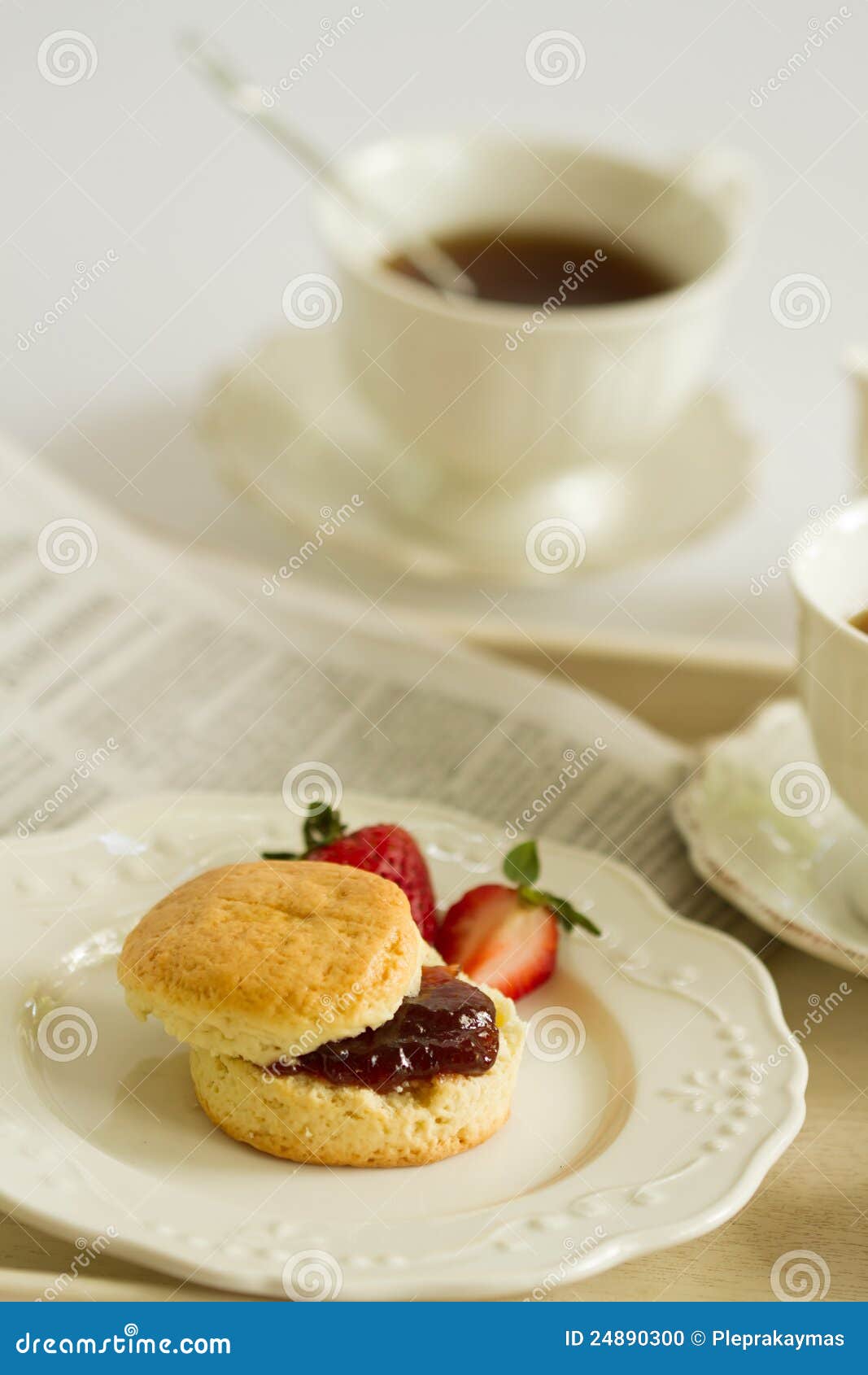 Afternoon Tea Break , Cream Tea , Tea Party Stock Photo - Image of ...
