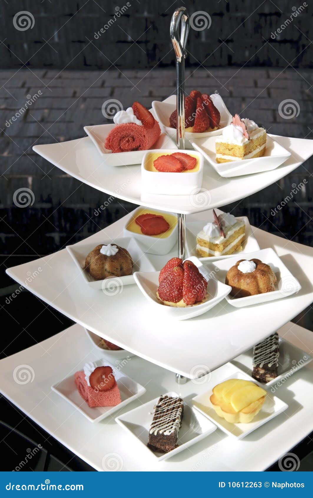 Afternoon tea dessert stock image. Image of cake, lunch - 10612263