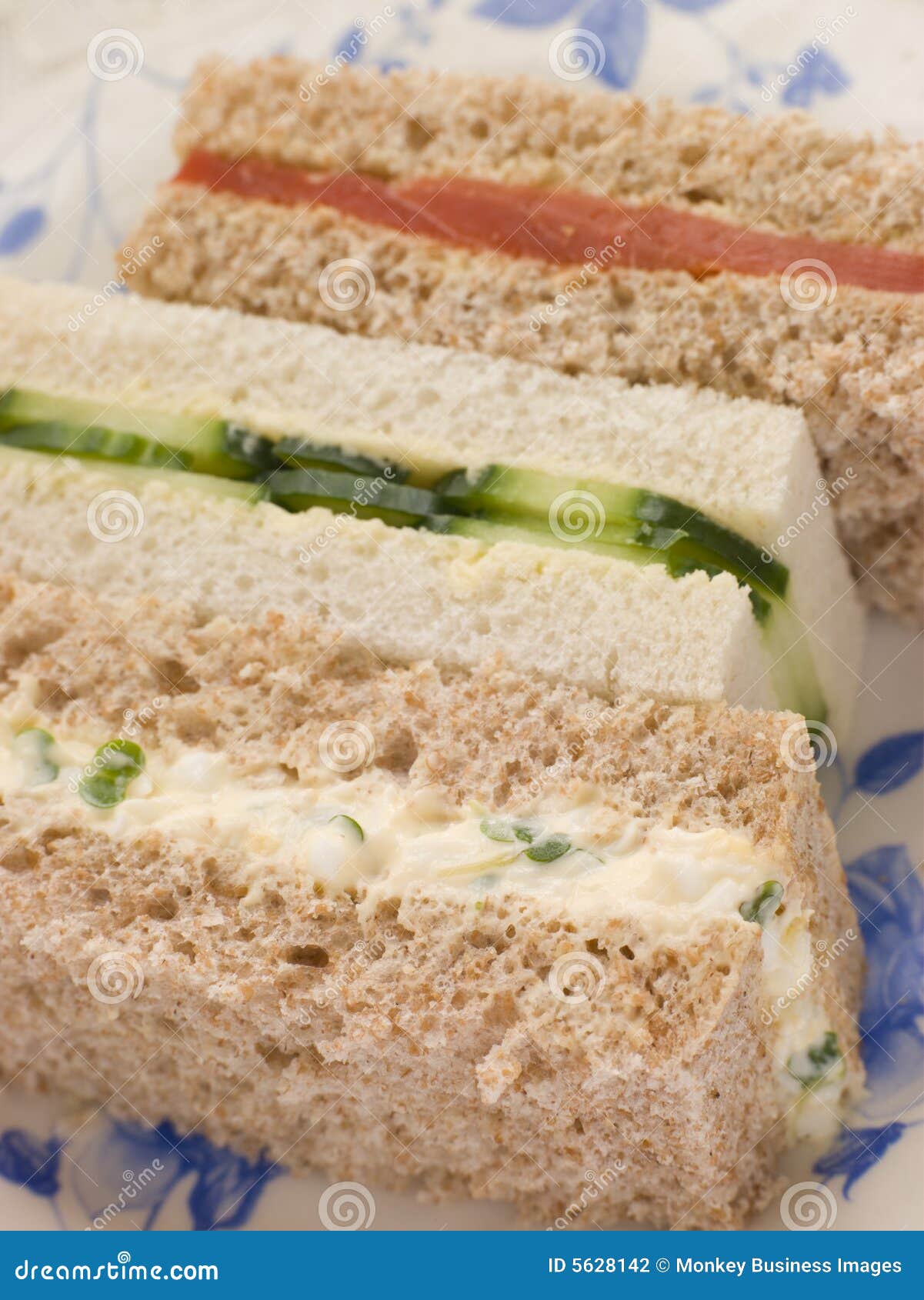 Afternoon Tea Of Sandwiches And Sausage Rolls Royalty-Free Stock Image ...