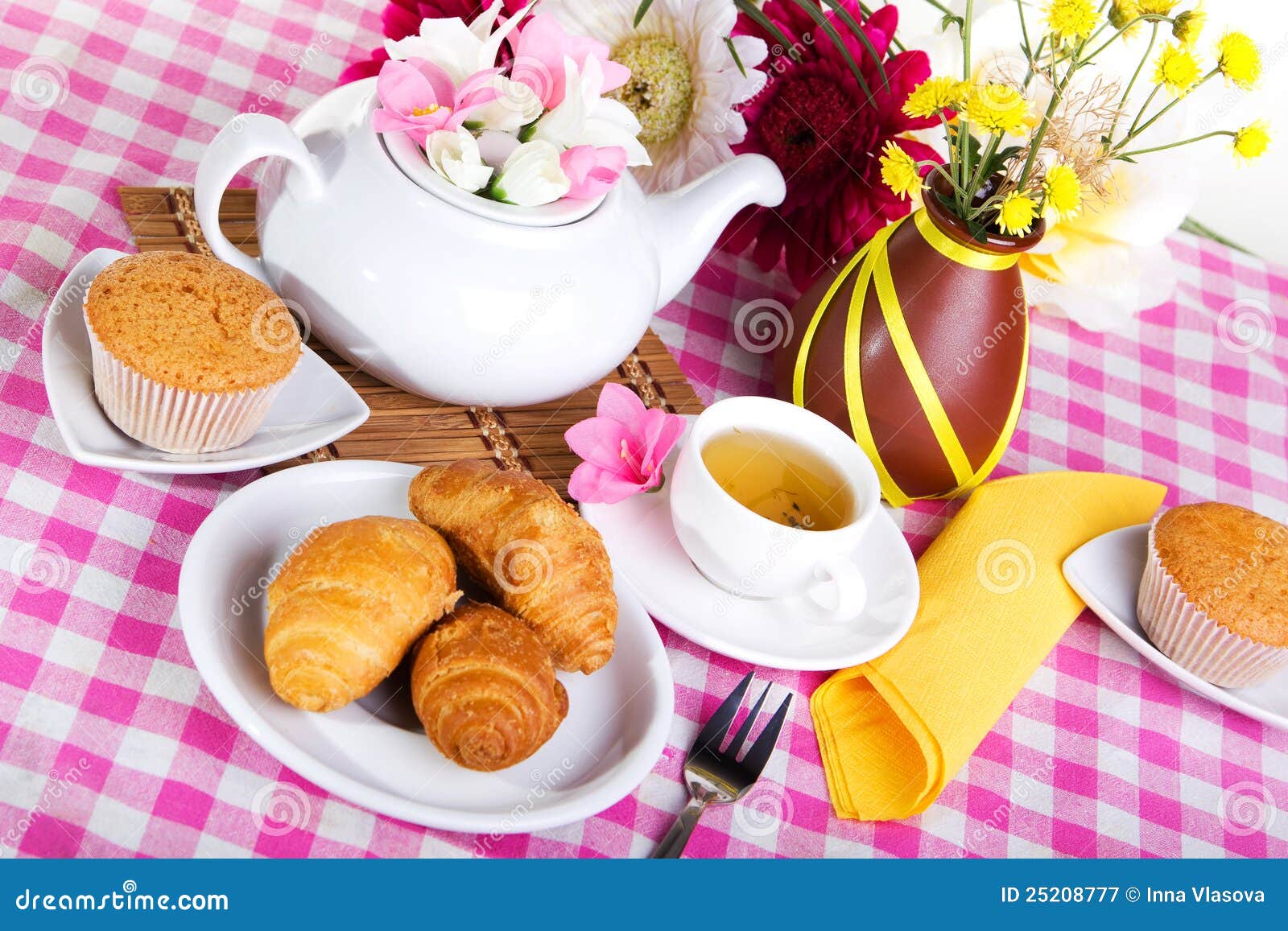Afternoon Tea with Fresh Baking Stock Image - Image of cake, delicious ...