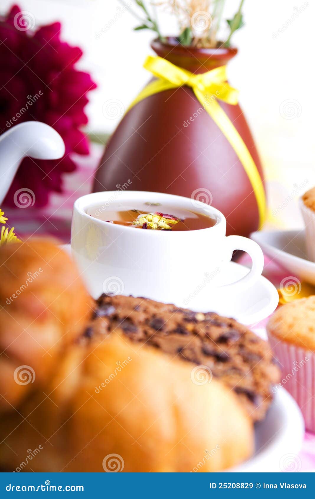 Afternoon Tea with Fresh Baking Stock Image - Image of cafe, morning ...