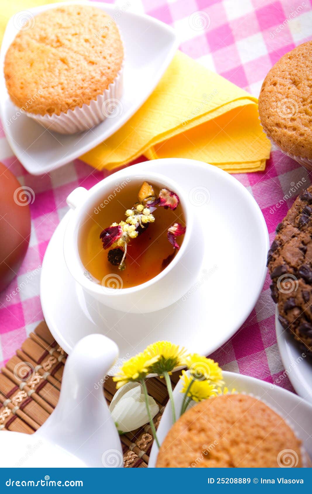 Afternoon Tea with Fresh Baking Stock Image - Image of biscuits, bright ...
