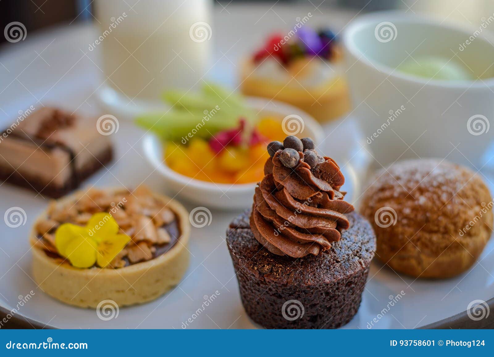 Afternoon Tea and Pastry Dessert Sweets Stock Image - Image of sweets ...