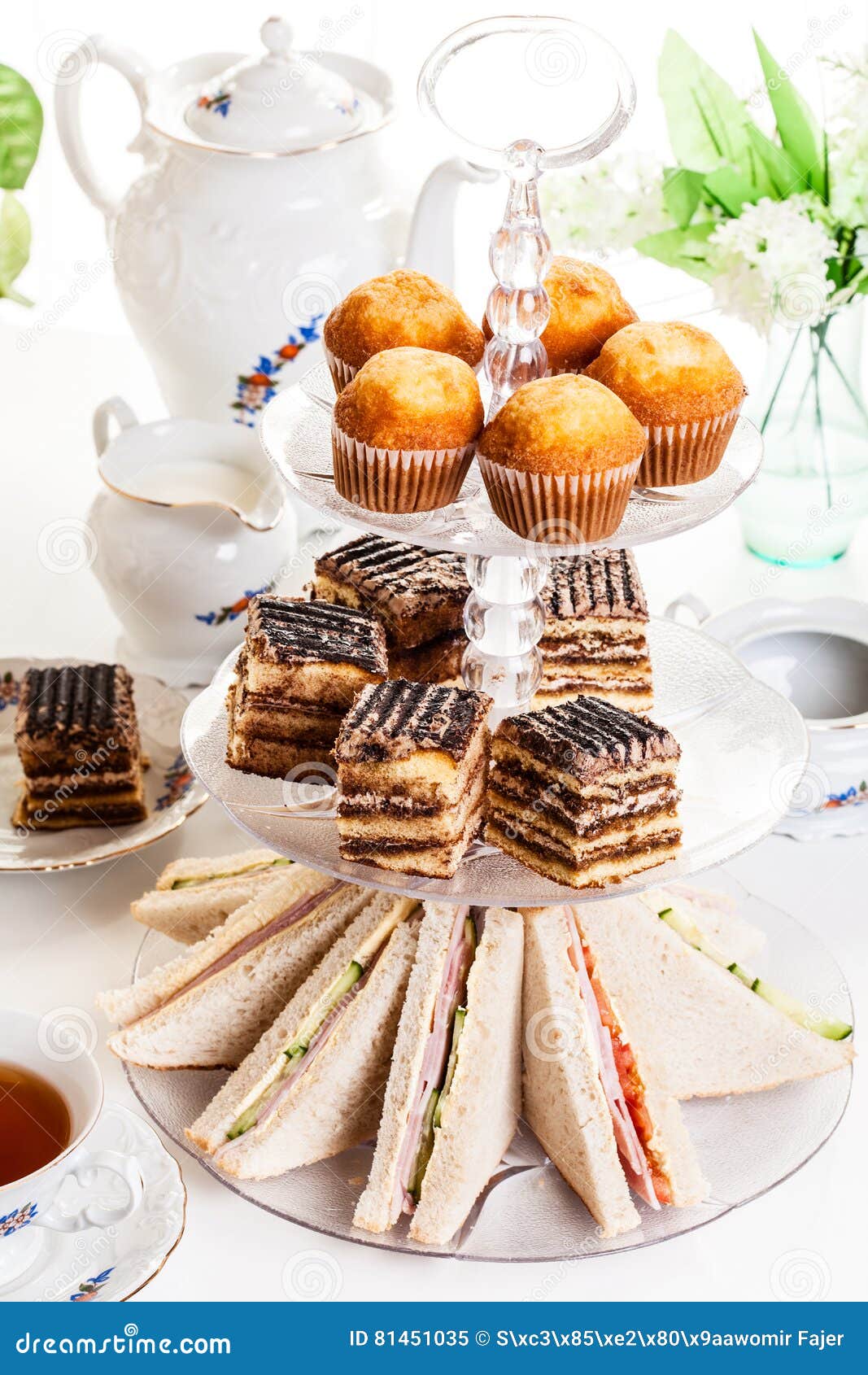 Afternoon tea set stock image. Image of afternoon, english - 81451035