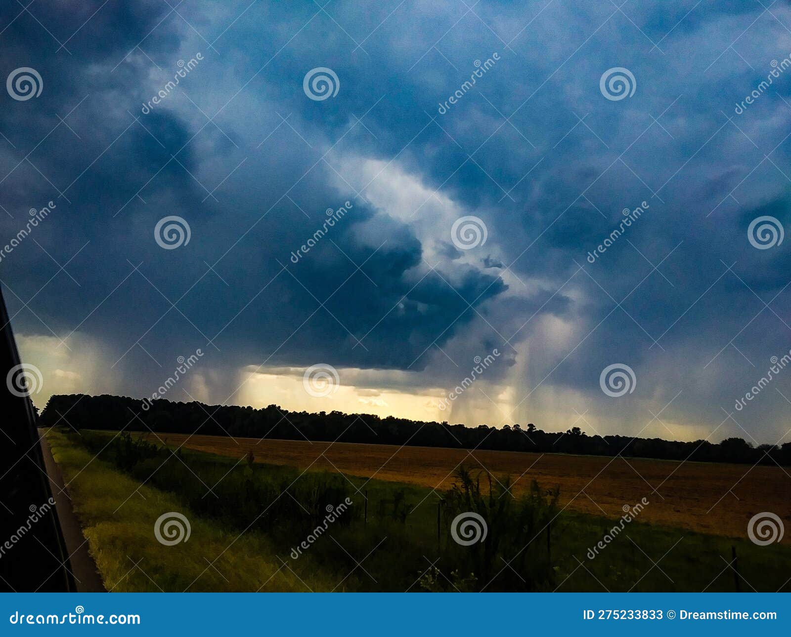 Afternoon Thunderstorms Rolling Across the South Stock Image - Image of ...