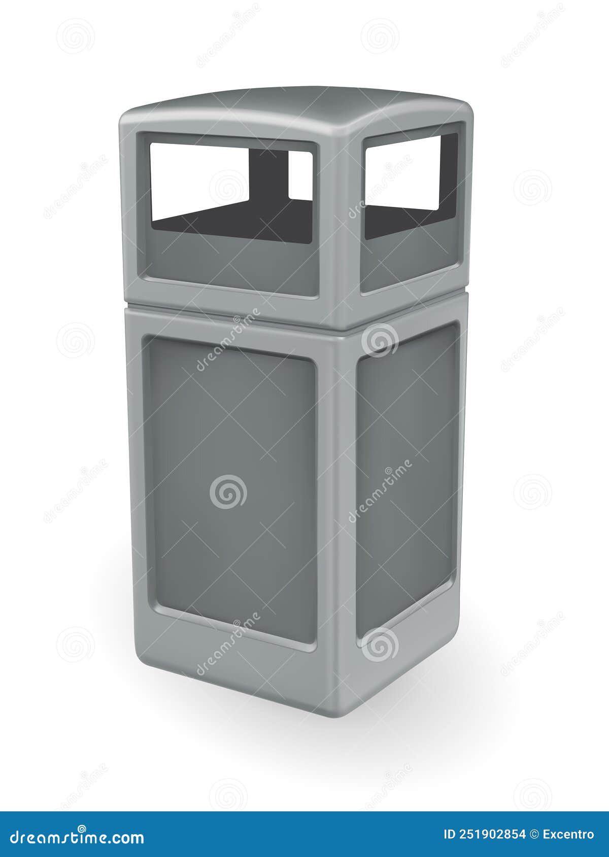 Afvalcontainer vector illustratie. Illustration of doos - 251902854