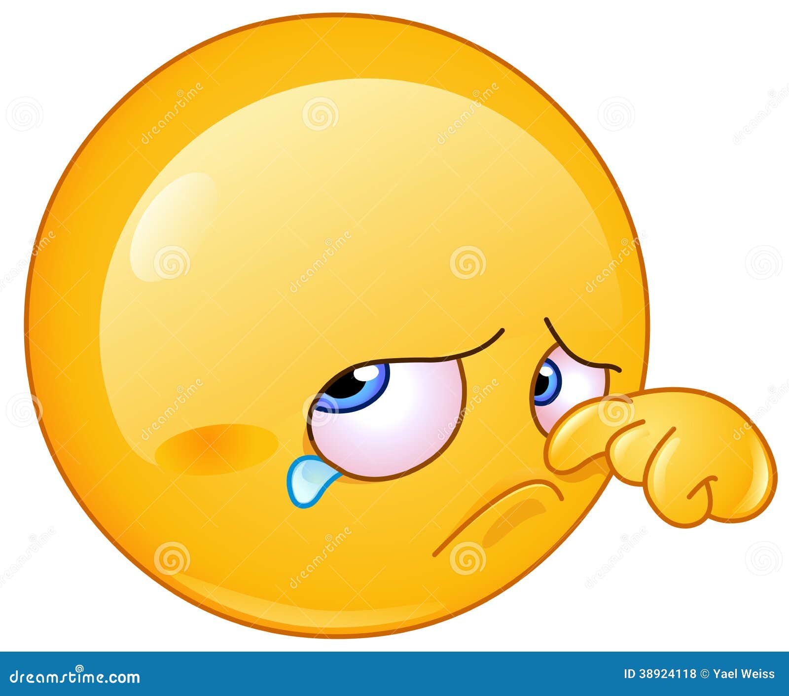 Afvegende scheur emoticon vector illustratie. Illustration of pictogram ...