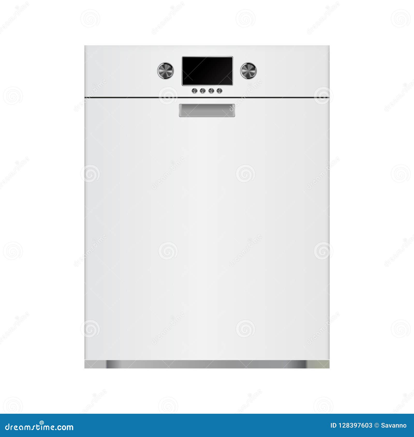Afwasmachine vector illustratie. Illustration of apparaat - 128397603