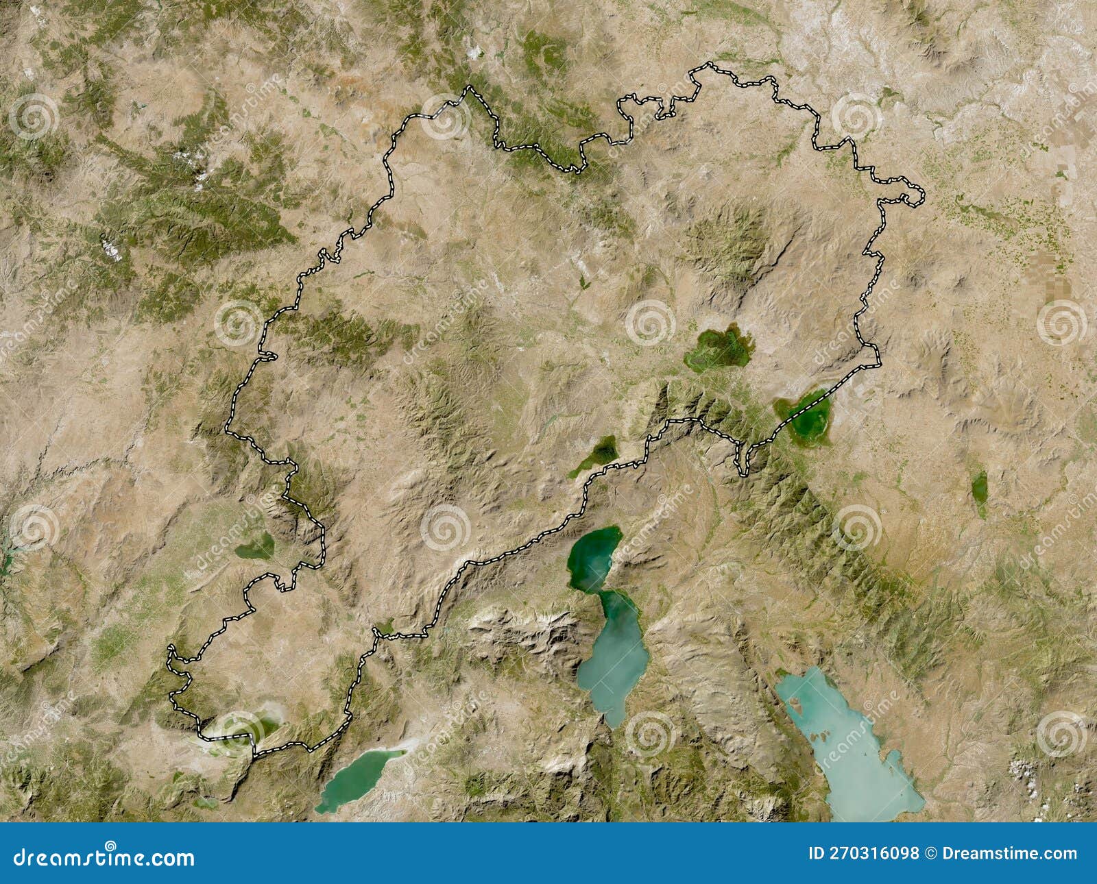 Afyon, Turkiye. Low-res Satellite. No Legend Stock Illustration ...