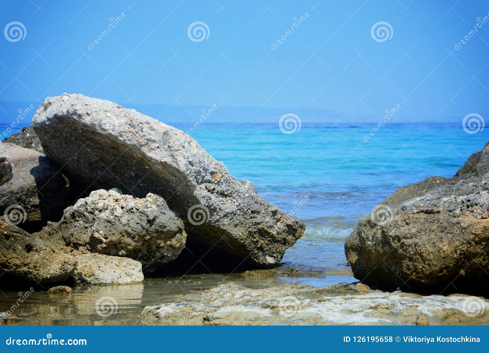 Afytos beach, Greece stock photo. Image of summer, coast - 126195658