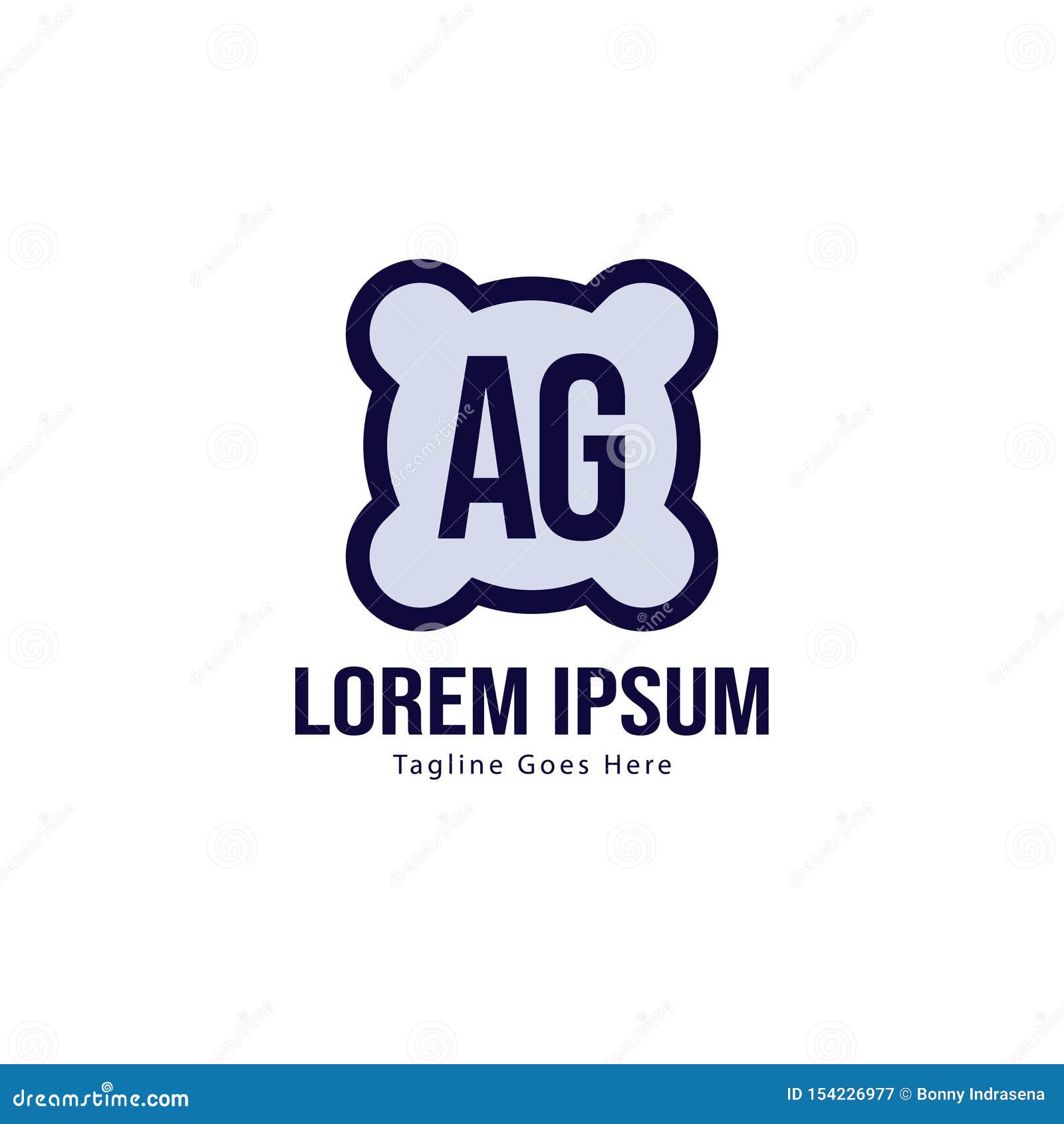 AG Letter Logo Design. Creative Modern AG Letters Icon Illustration ...