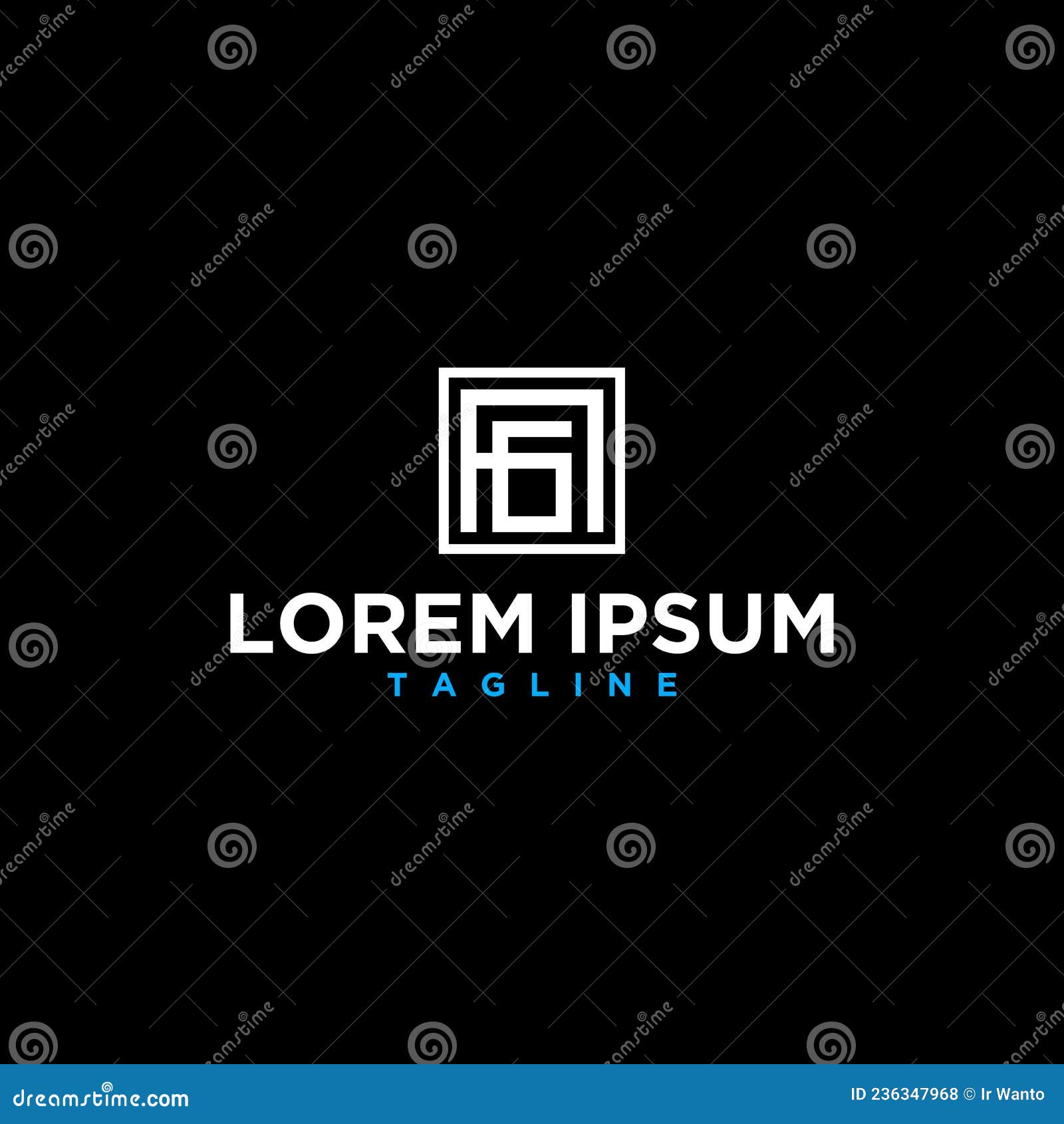 Ag or Ga Square Logo Design Inspiration Stock Vector - Illustration of ...