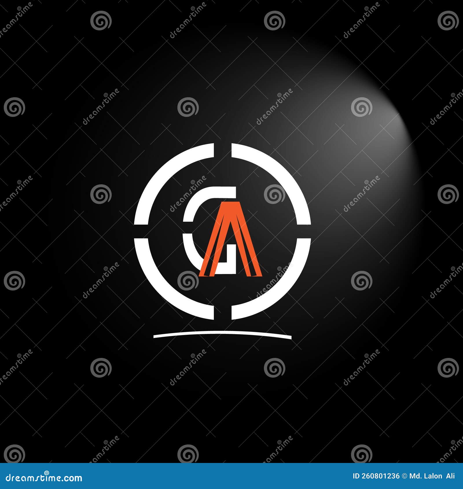 AG Text Logo Design Vector stock vector. Illustration of organ - 260801236