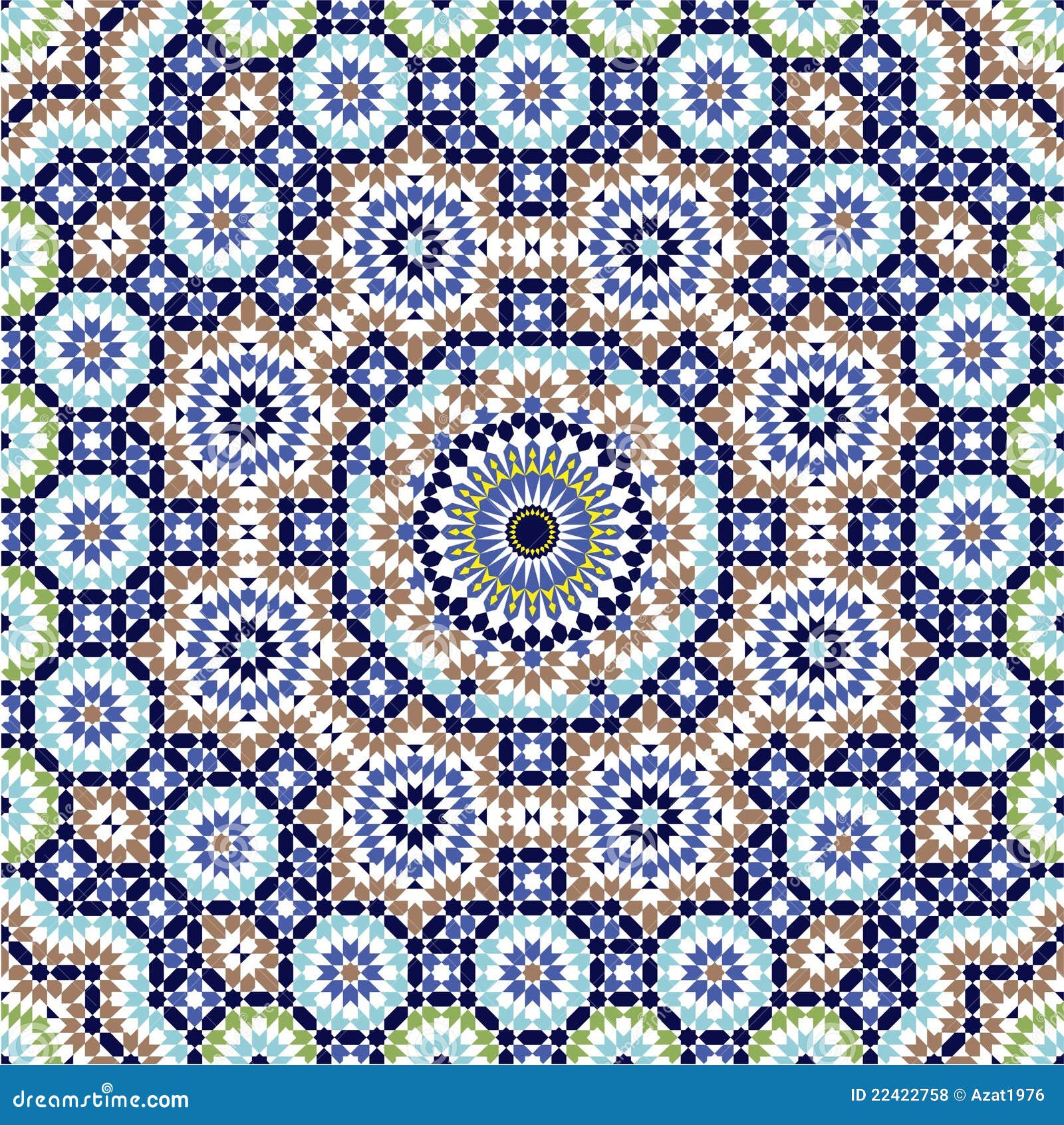 Agadir Complex Seamless Pattern Stock Illustration - Illustration of ...