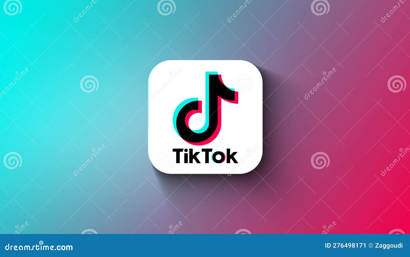 Agadir, Morocco - April, 2023: In This Photo Illustration TikTok ... Agadir, Morocco - April, 2023: In This Photo Illustration TikTok ...