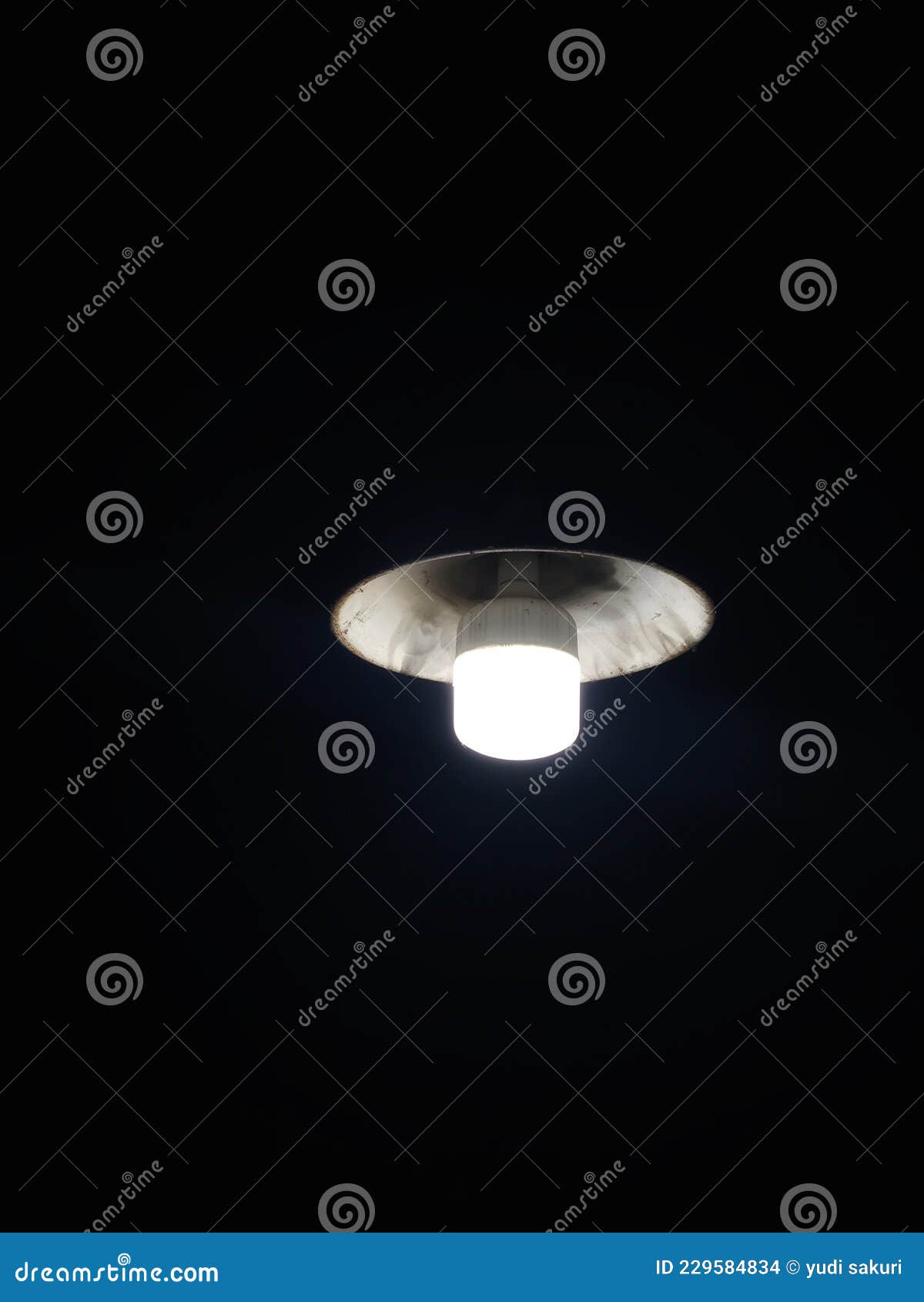 Again Led Lights with Light Reflectors at Night Stock Photo - Image of ...