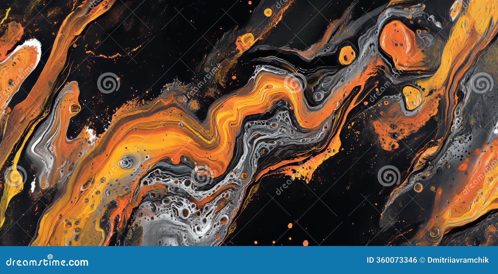 Against a Dark Backdrop, a Dynamic Molten Lava Flow Reveals Vivid ...