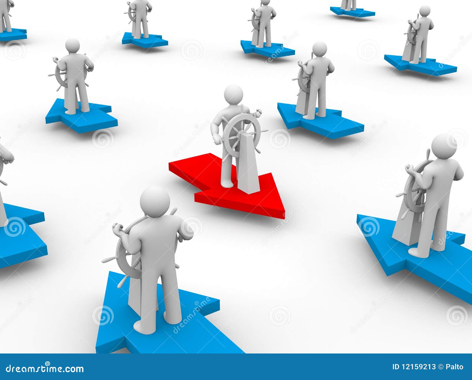 Against the flow stock illustration. Illustration of direct - 12159213