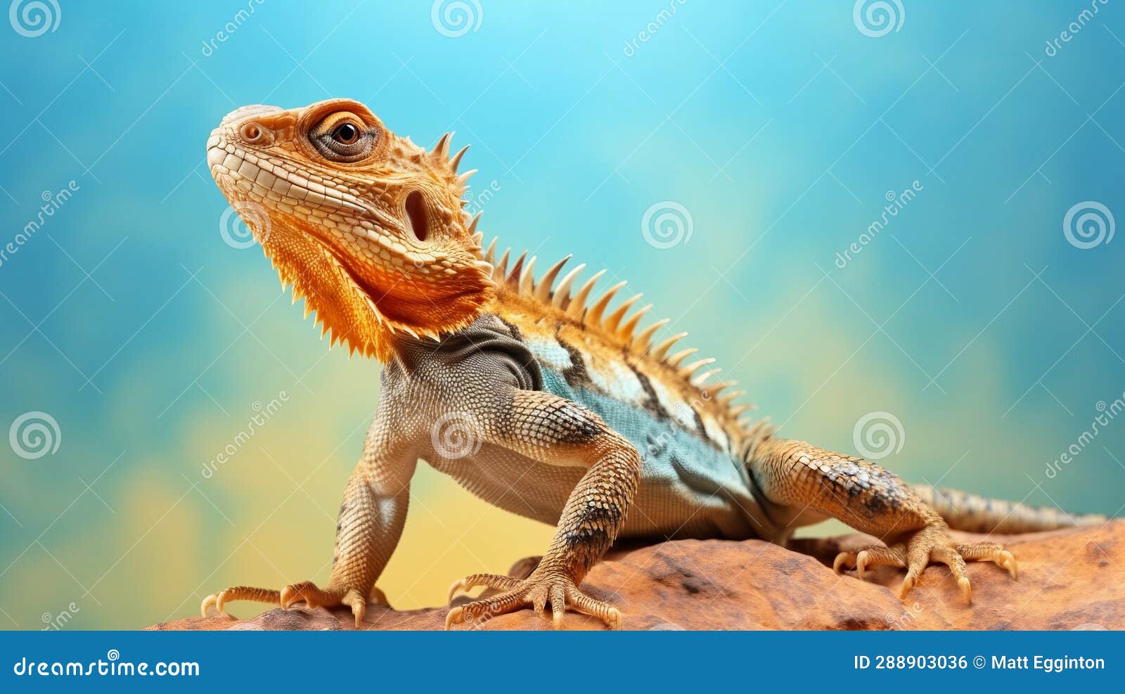 Agama Lizard Of The Genus, Vintage Engraving Cartoon Vector ...