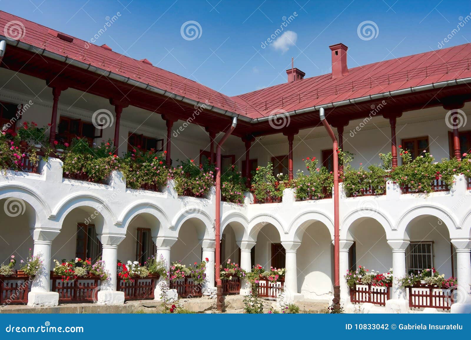 Agapia Monastery stock photo. Image of architecture, dorms - 10833042