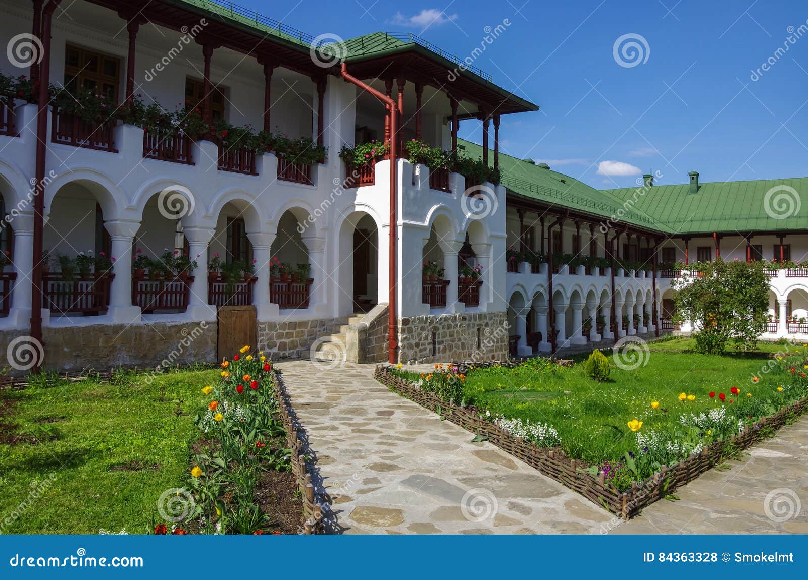 Agapia Orthodox Monastery in Neamt County Stock Photo - Image of monks ...