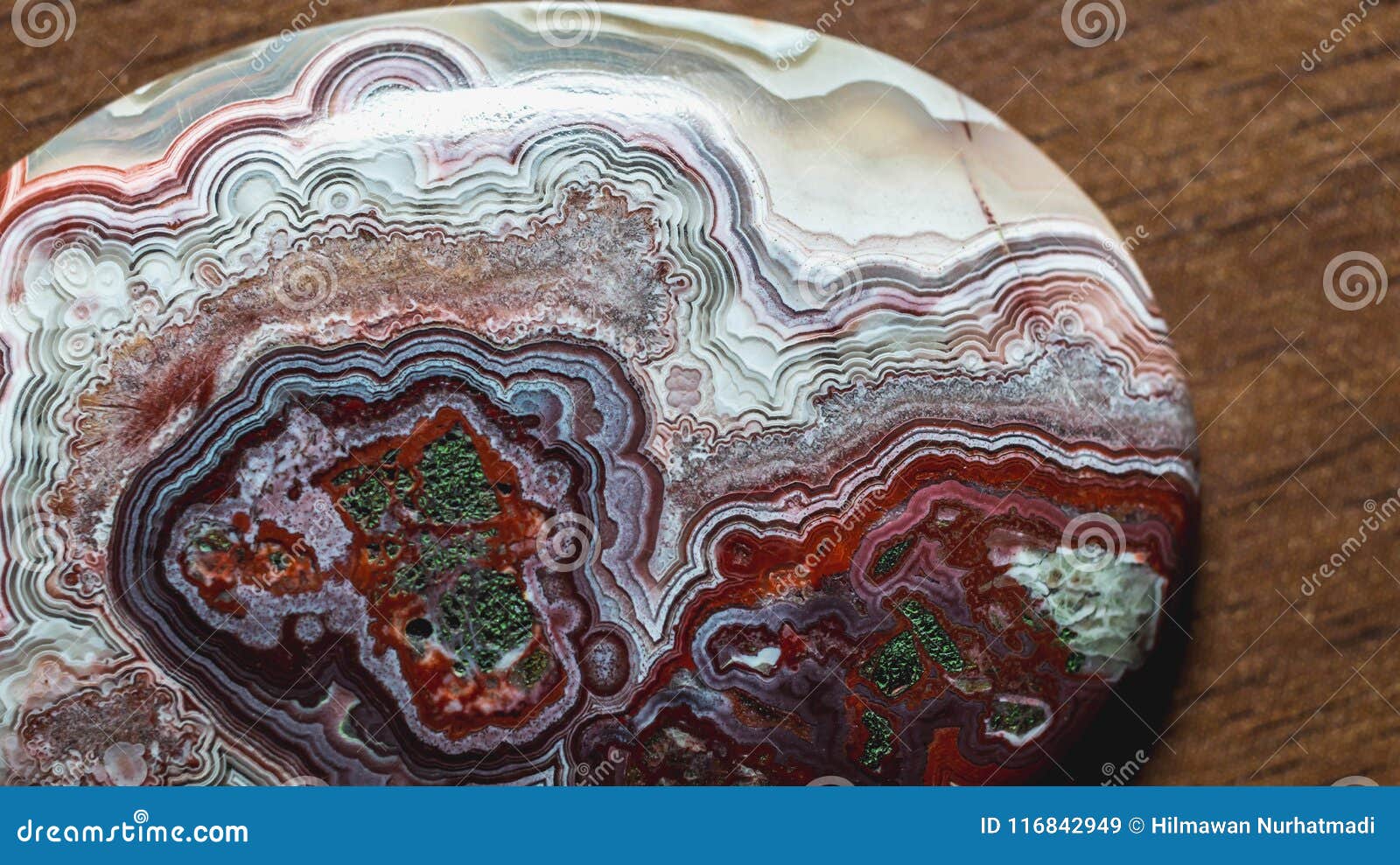 Agate Cabochon with Beautiful Pattern Stock Image - Image of grinding ...