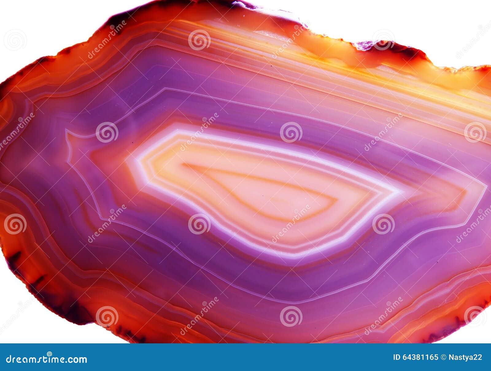 Agate with Chalcedony Geological Crystal Stock Image - Image of yellow ...