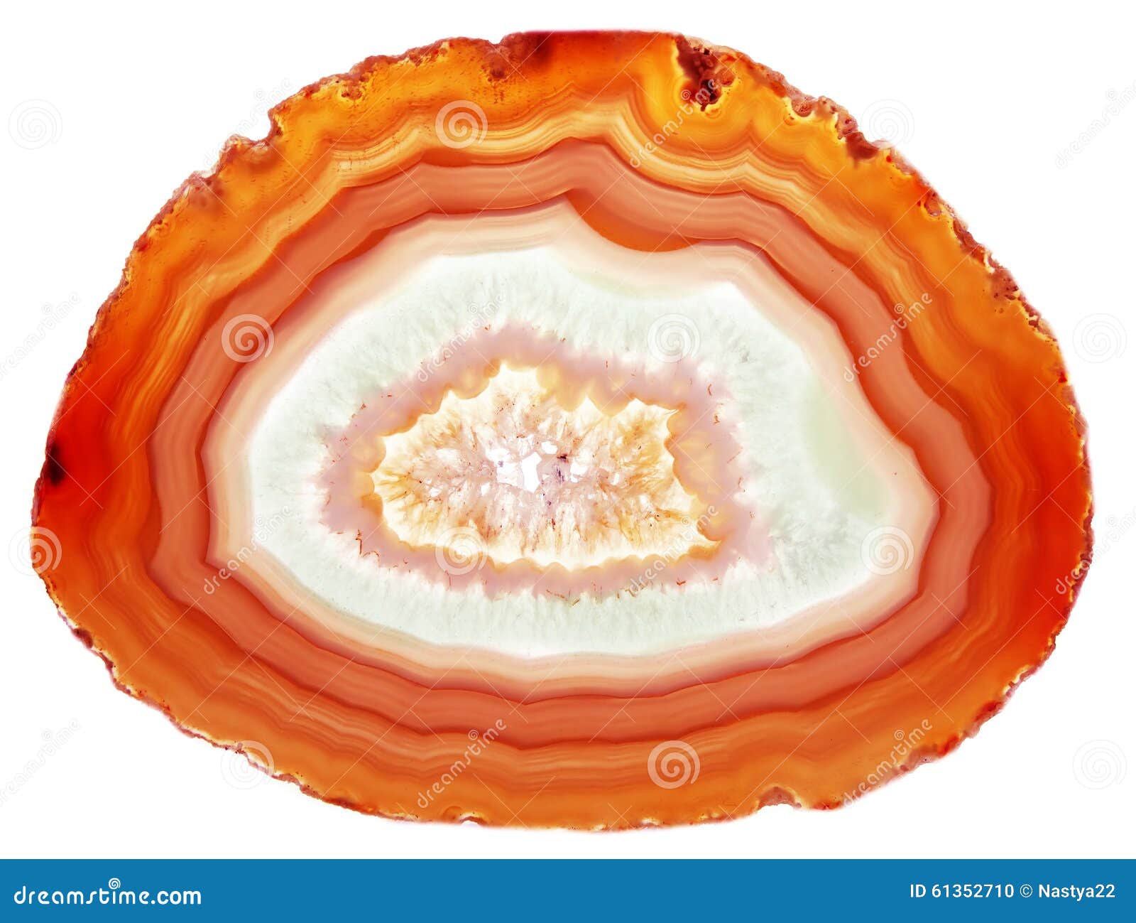 Agate with Chalcedony Geological Crystal Stock Photo - Image of quartz ...