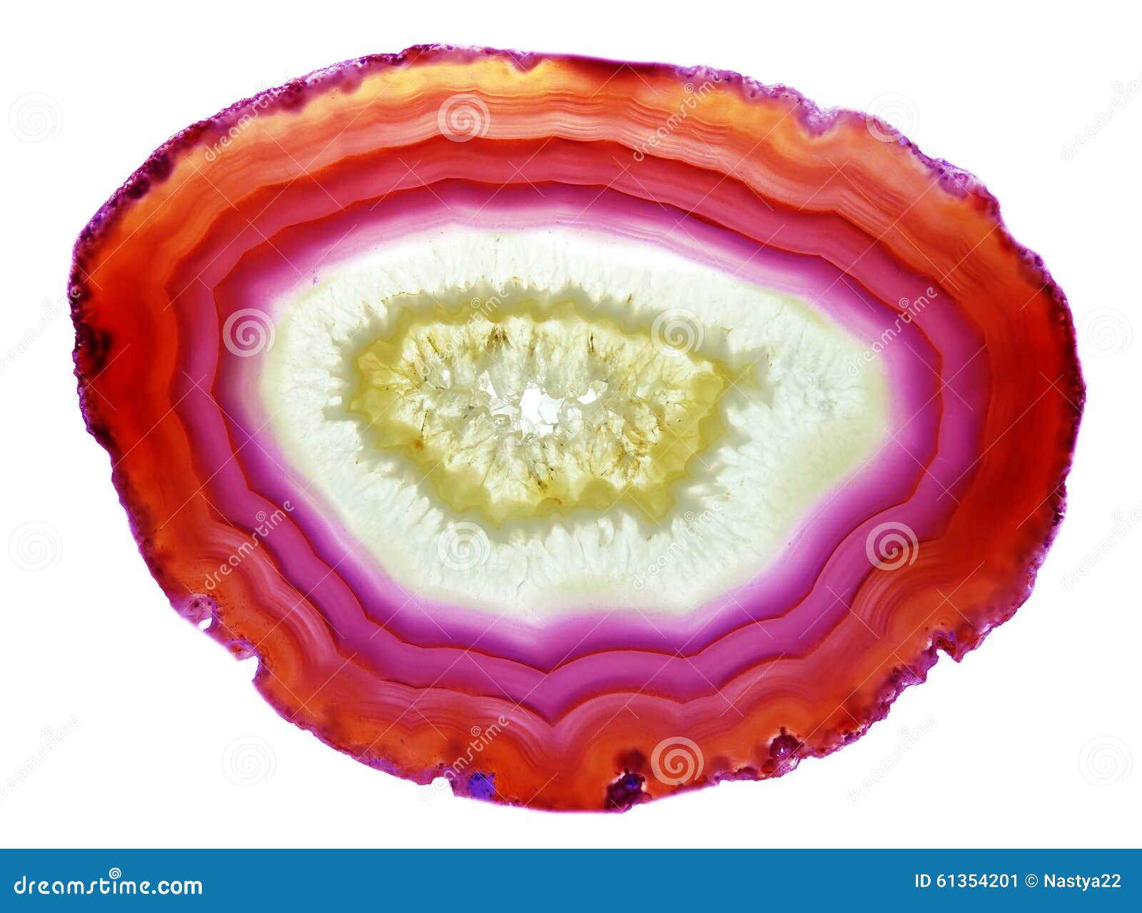 Agate with Chalcedony Geological Crystal Stock Image - Image of geology ...