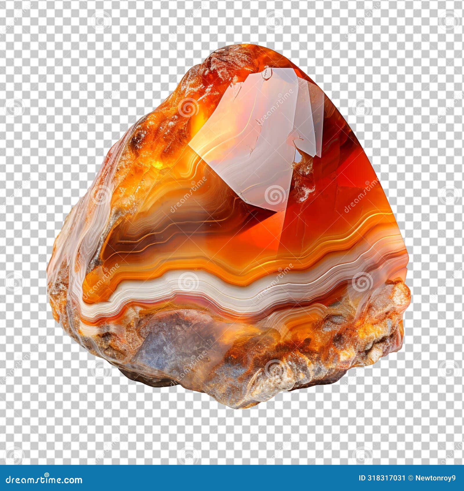 Agate Crystal Isolated on Transparent Background Stock Image ...