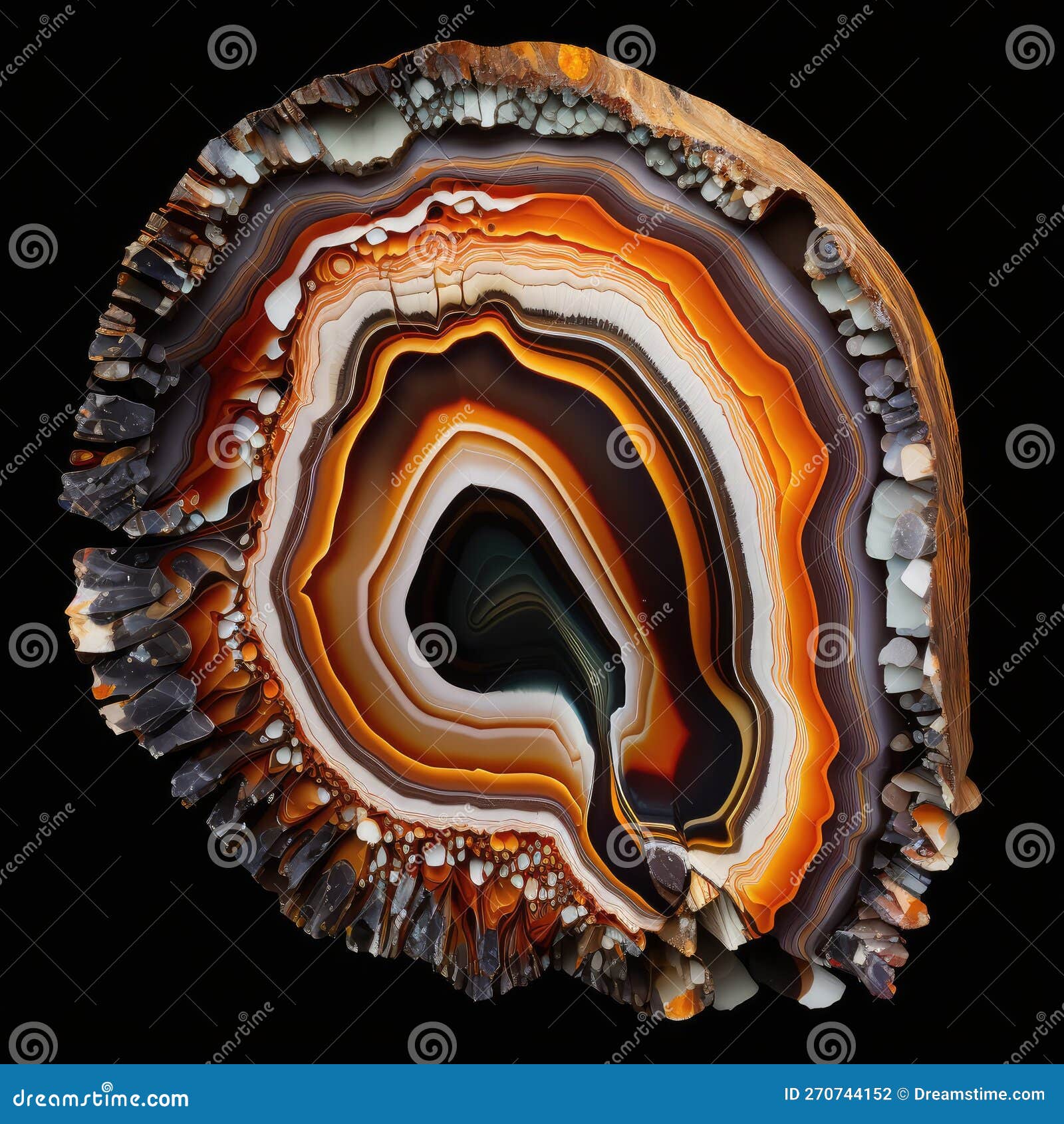 Agate Cut Texture Background, Gem Slice, Crystal Mineral Pattern ...