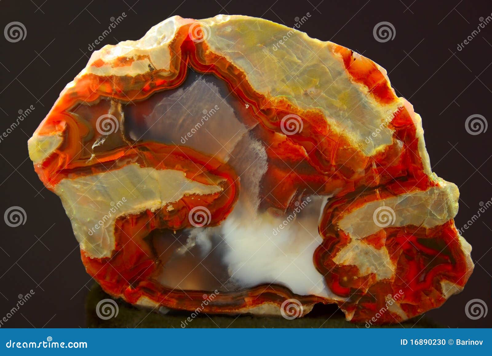 Agate with Iridescent Drawing Stock Photo - Image of freakish, mineral ...