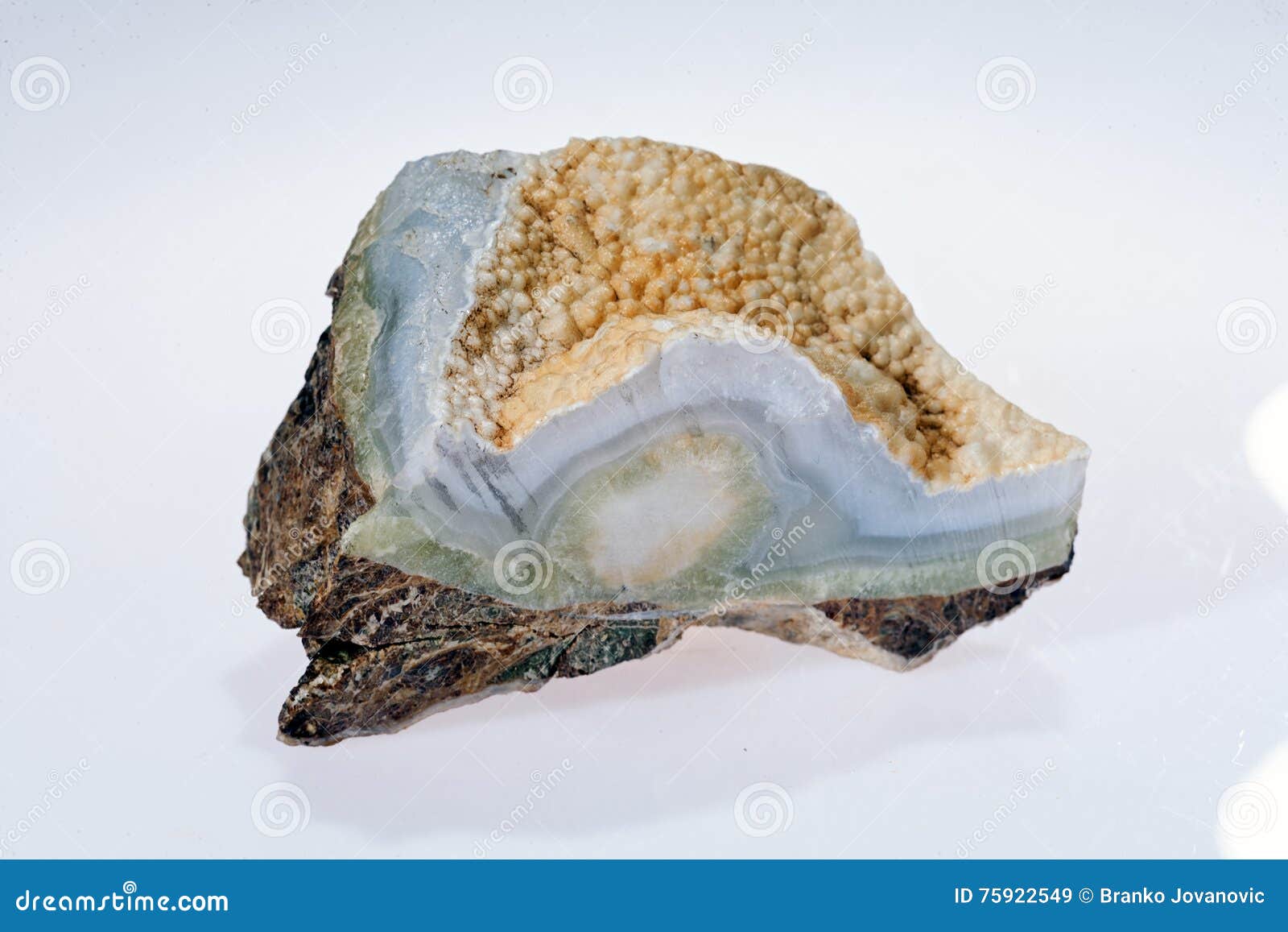 Agate mineral gemstone stock image. Image of slice, layered - 75922549