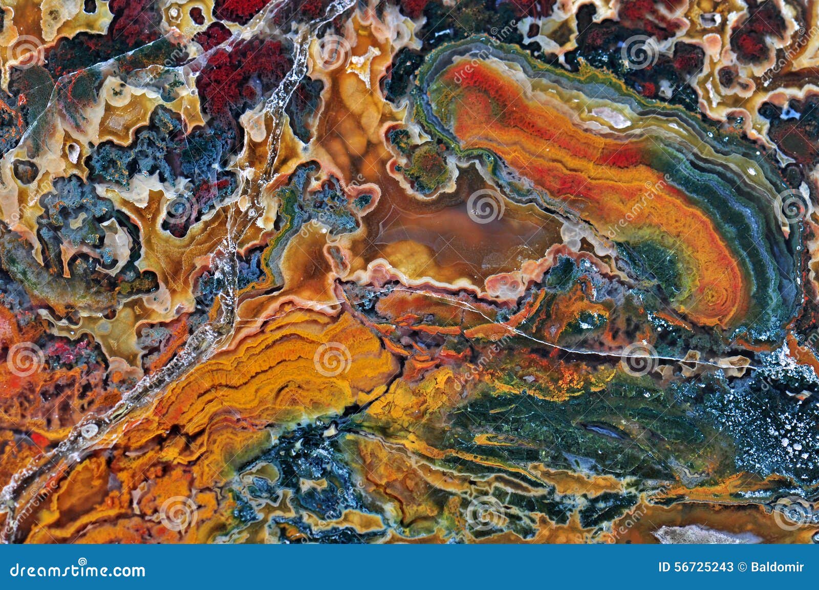 Agate with natural colors stock image. Image of white - 56725243