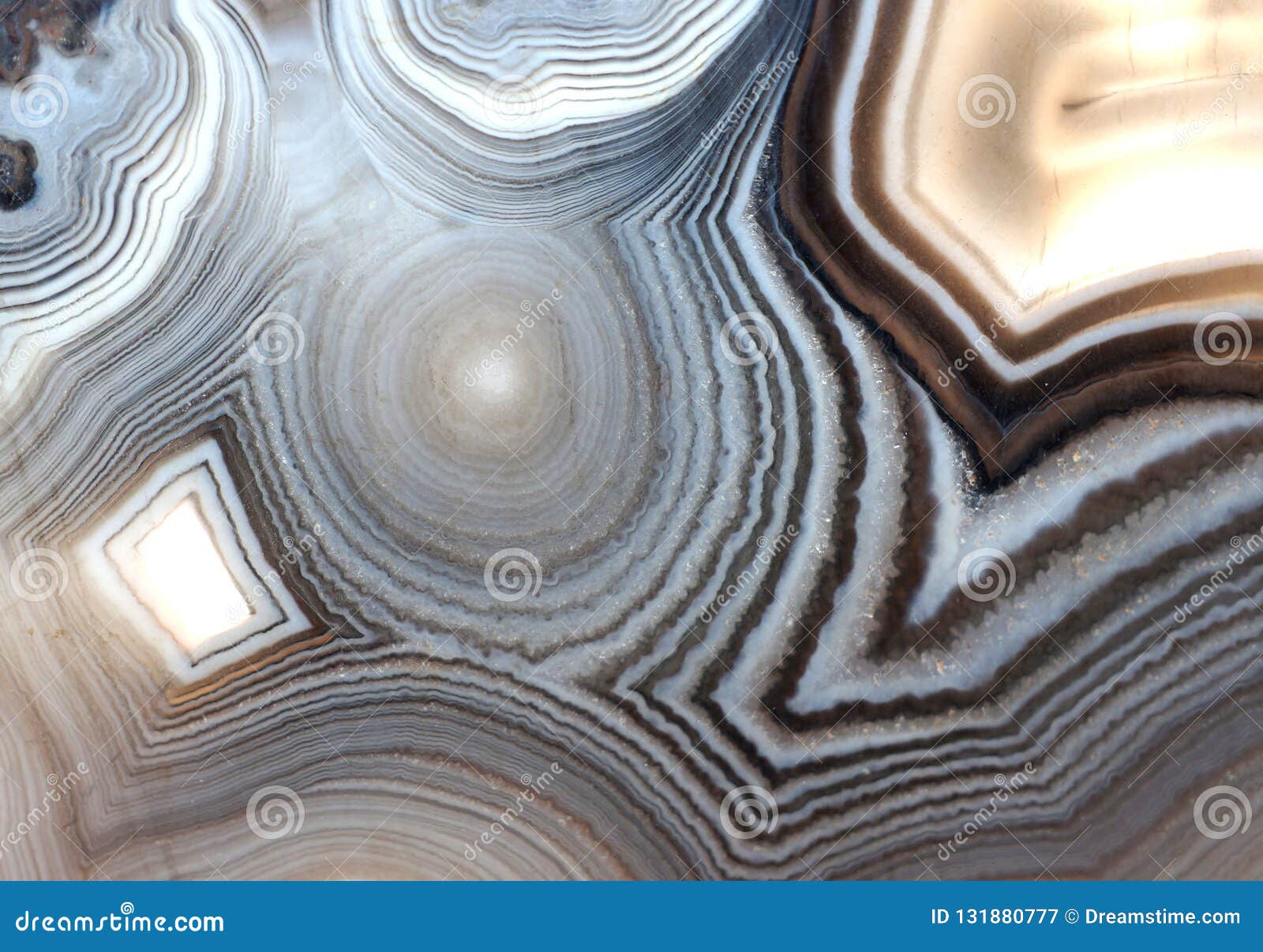 Agate Pattern in White Black and Gray Stock Image - Image of geode ...