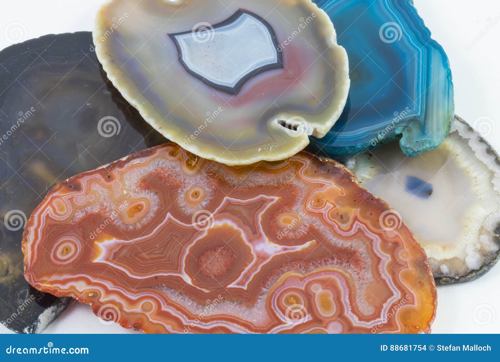 Agate Pieces stock photo. Image of crackle, gemstone - 88681754