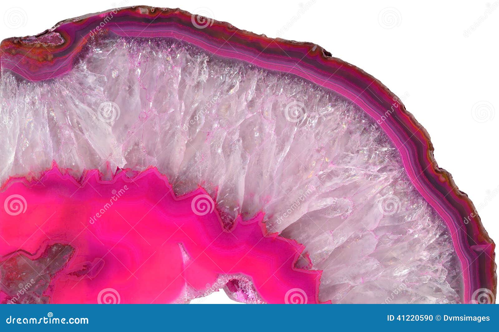 Agate rose de quartz photo stock. Image du cristallisé - 41220590