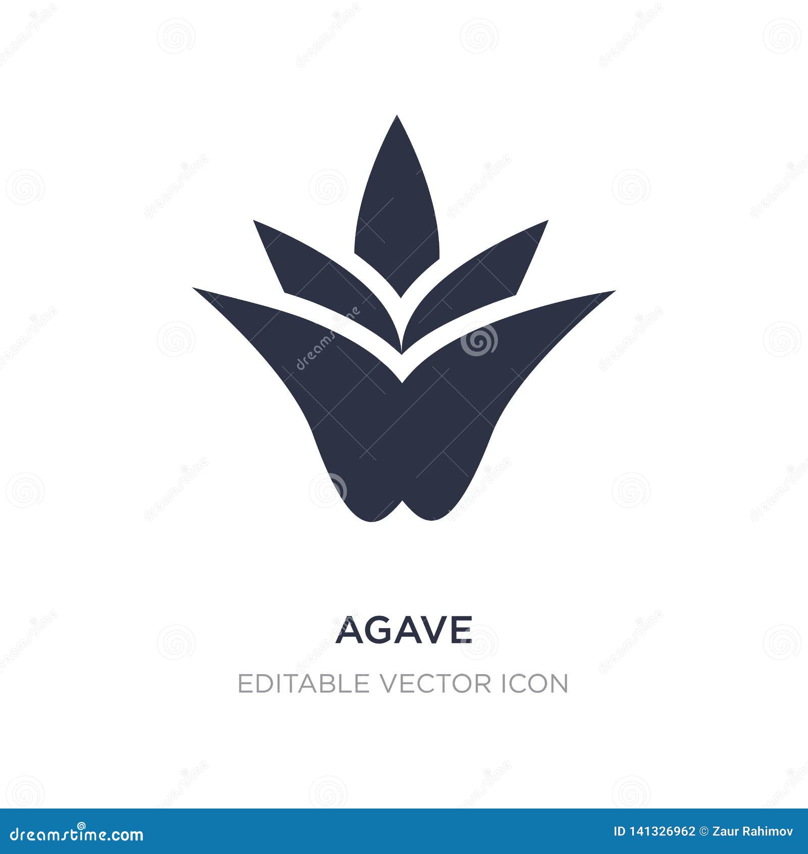 Agave Icon on White Background. Simple Element Illustration from Nature ...